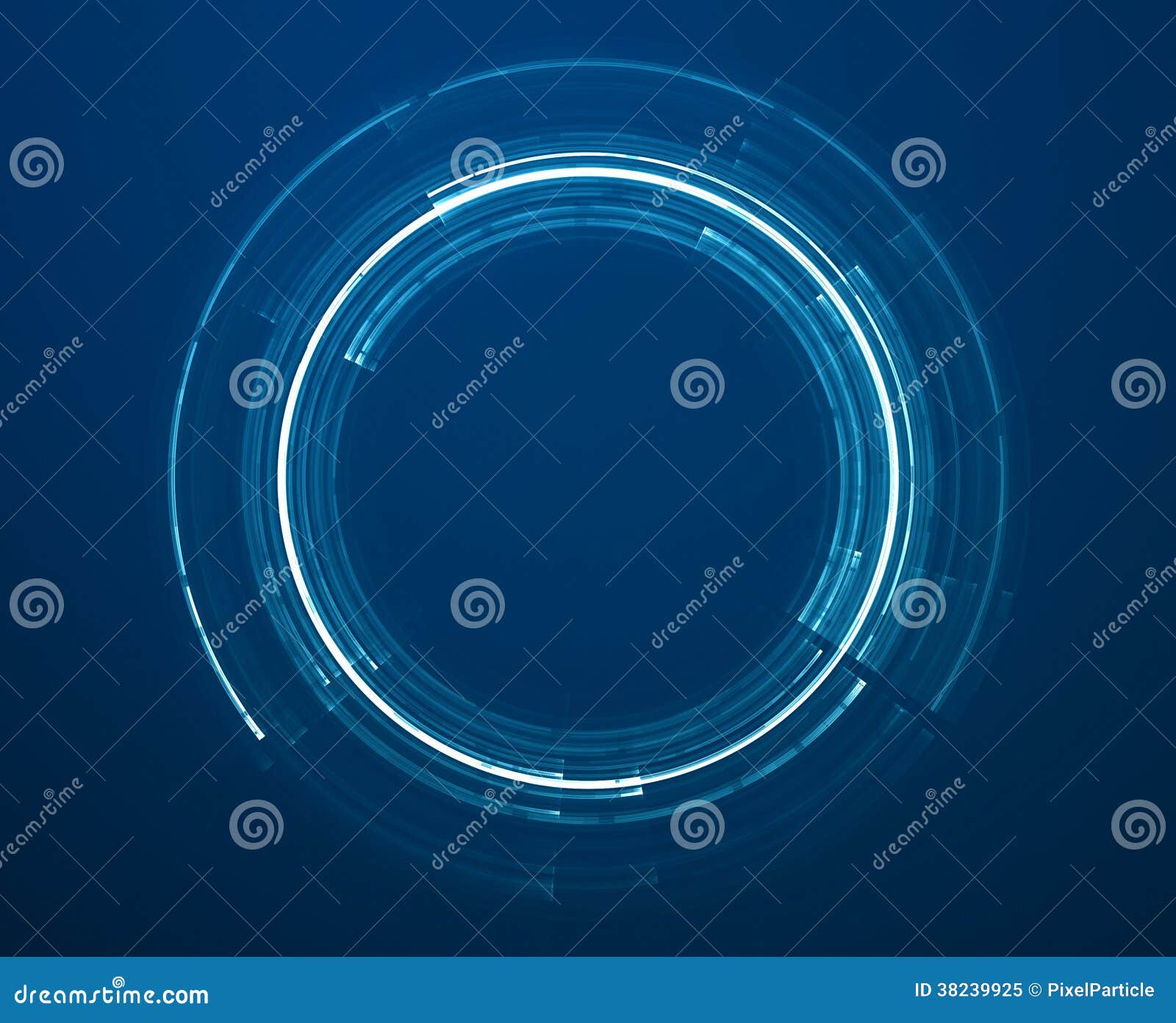 Abstract Circular Science Fiction Futuristic Background Stock ...
