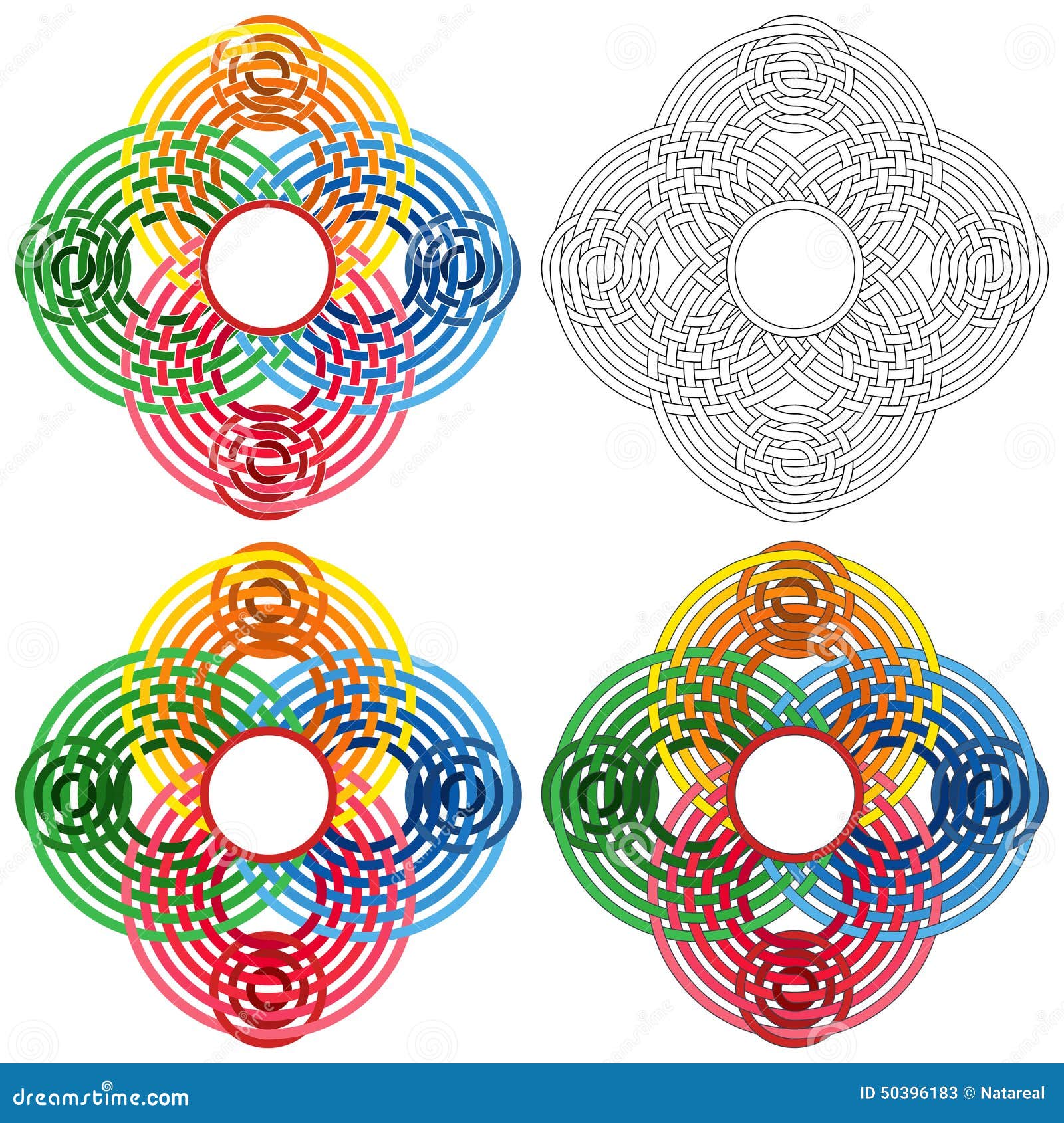 Abstract circular shapes stock vector. Illustration of decor - 50396183