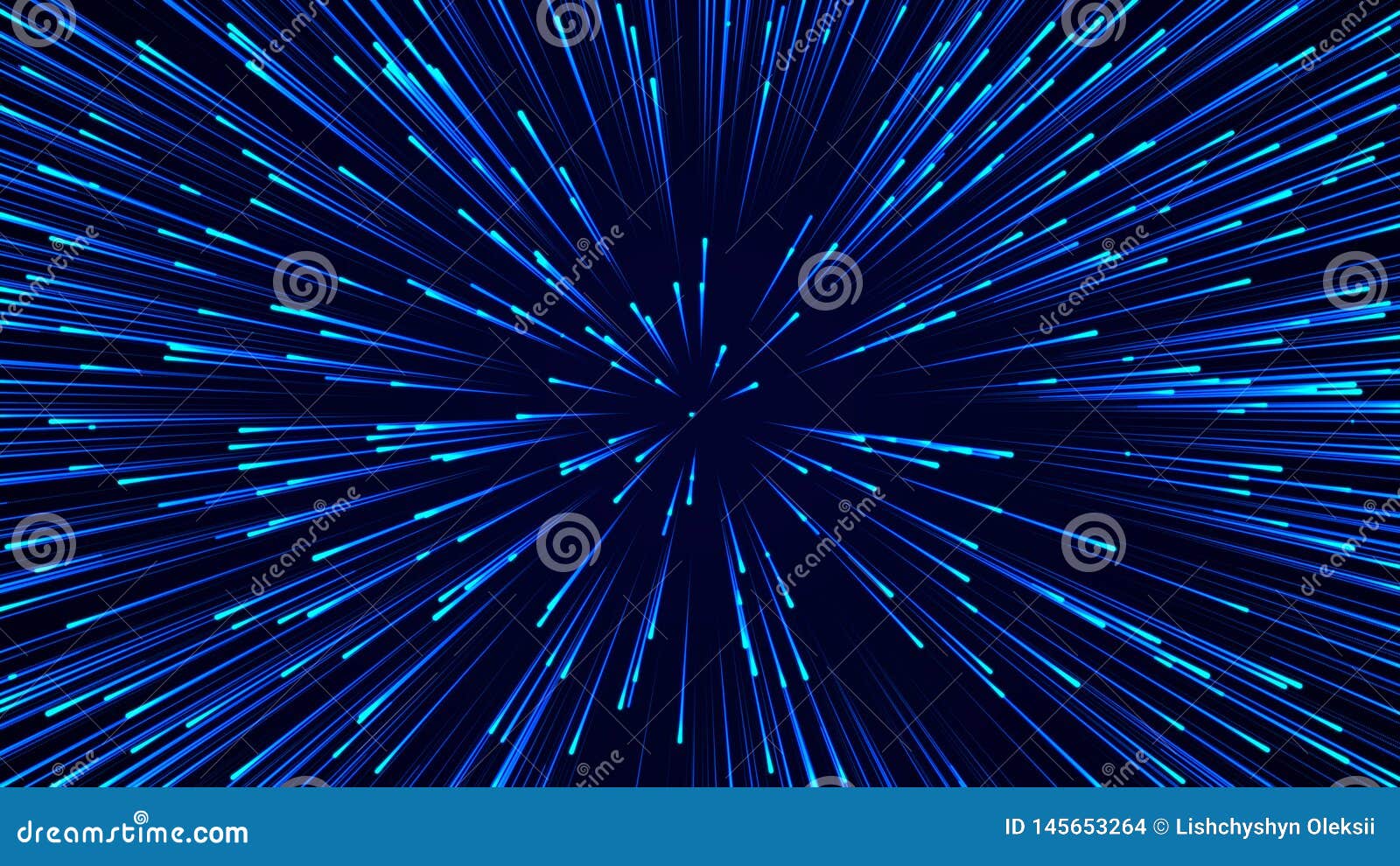 Abstract Circular Speed Background. Starburst Dynamic Lines Pattern ...