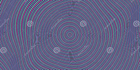 Abstract Circular Striped Background. Pattern with Optical Illusion Stock Vector - Illustration ...