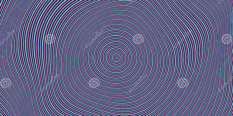 Abstract Circular Striped Background. Pattern with Optical Illusion ...
