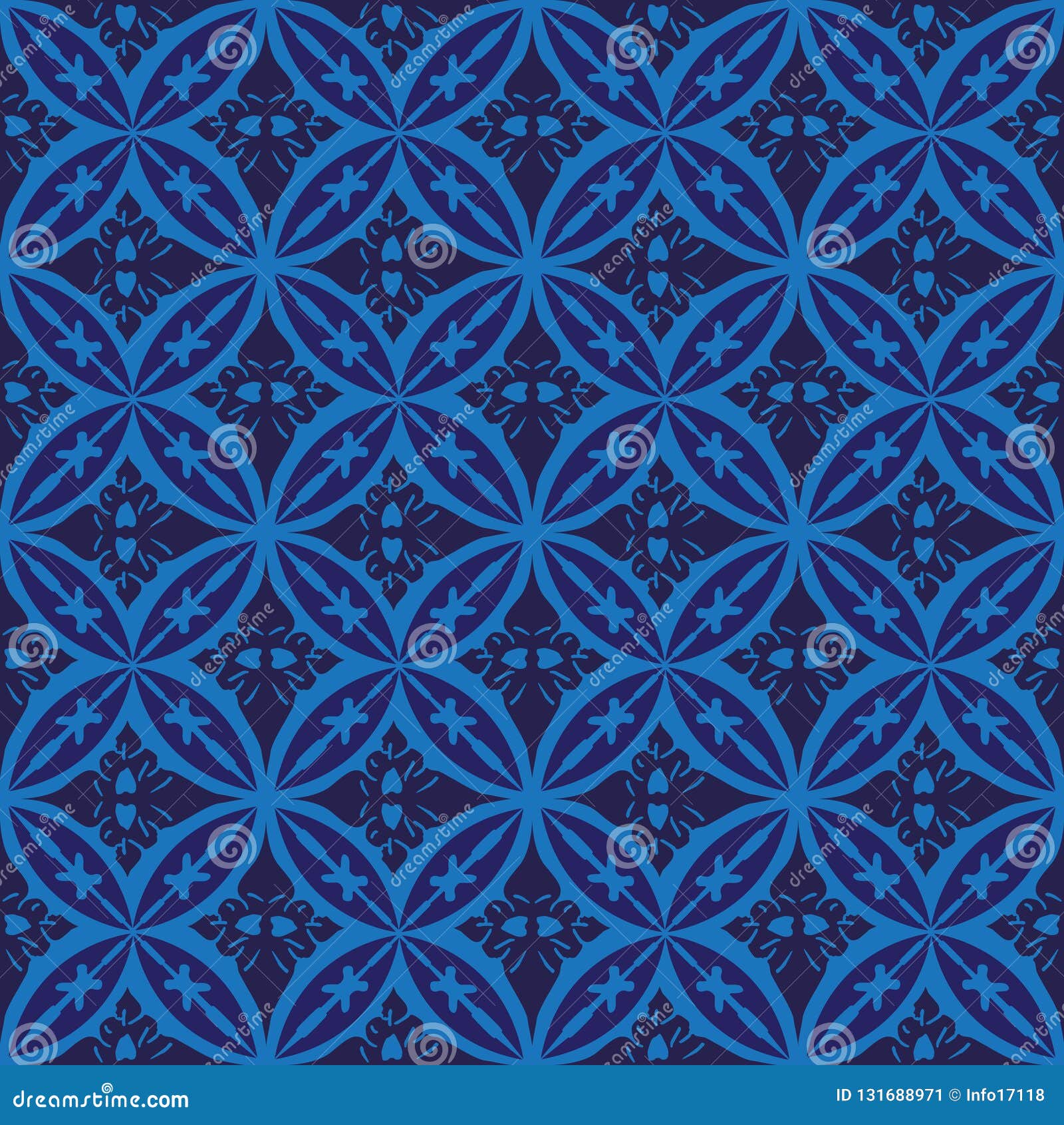 An Abstract Geometric Seamless Vector Print Pattern Stock Illustration ...