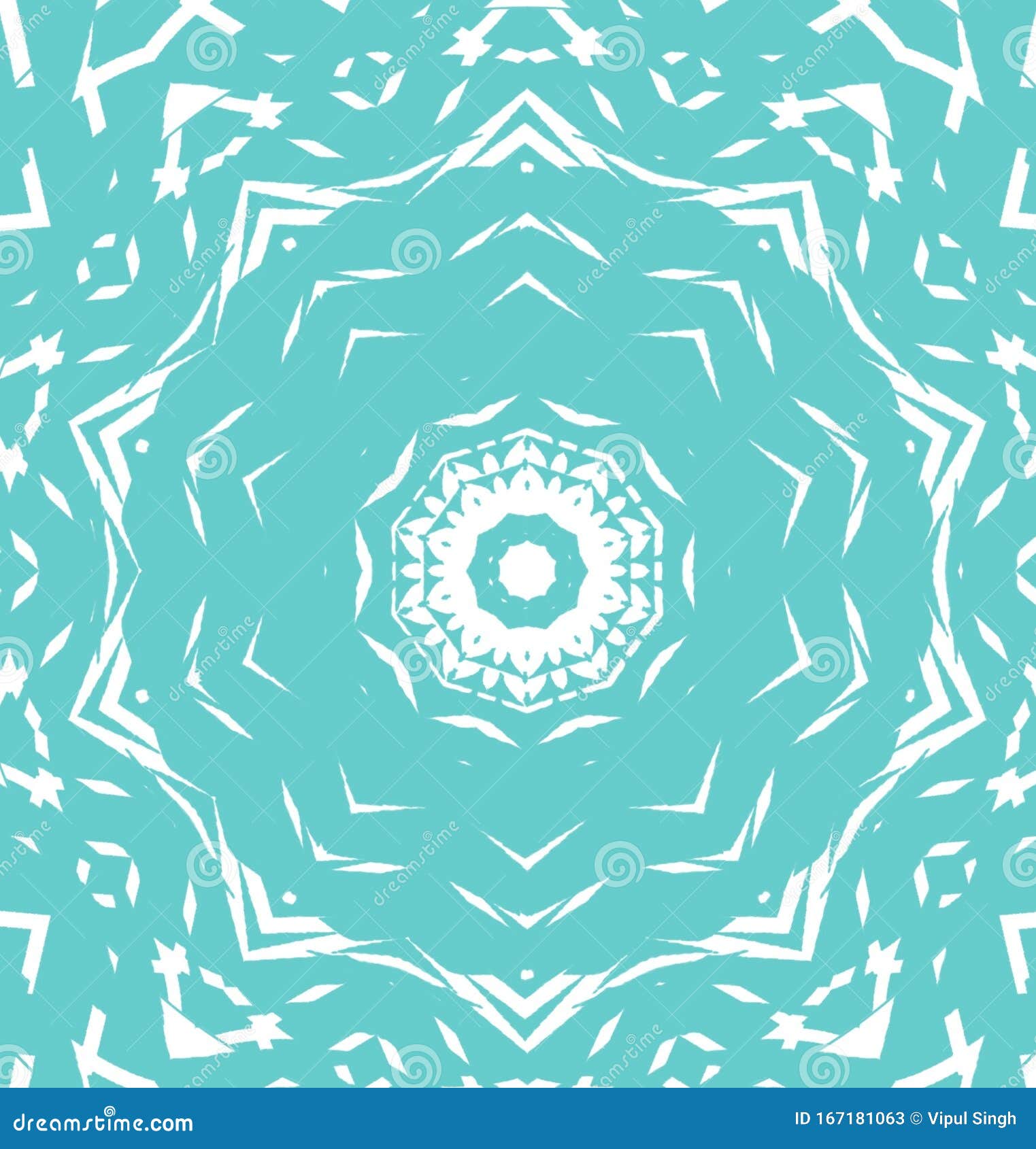 Abstract Circular Wallpaper Indian Pattern Green Seamless Abstract ...