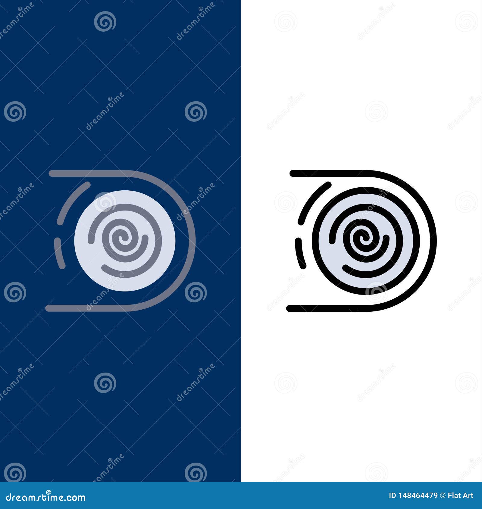 Abstract, Circulation, Cycle, Disruptive, Endless Icons. Flat and Line ...