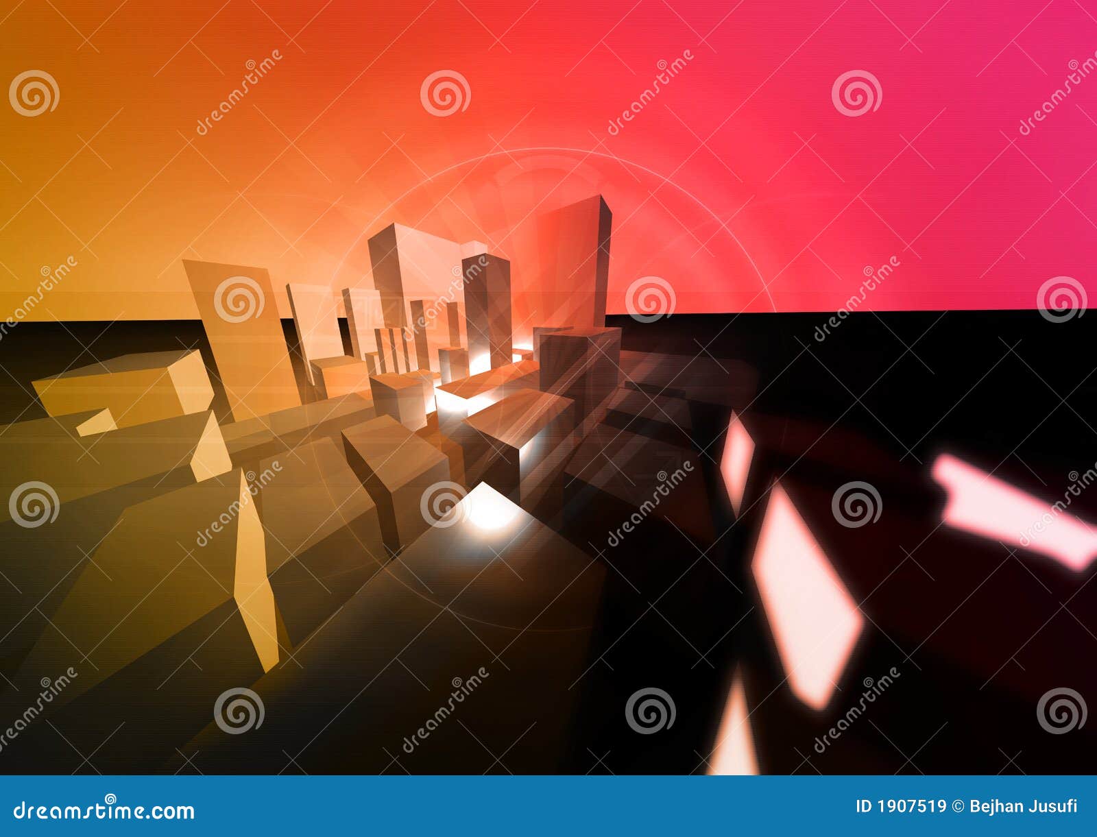 Abstract City stock illustration. Illustration of street - 1907519
