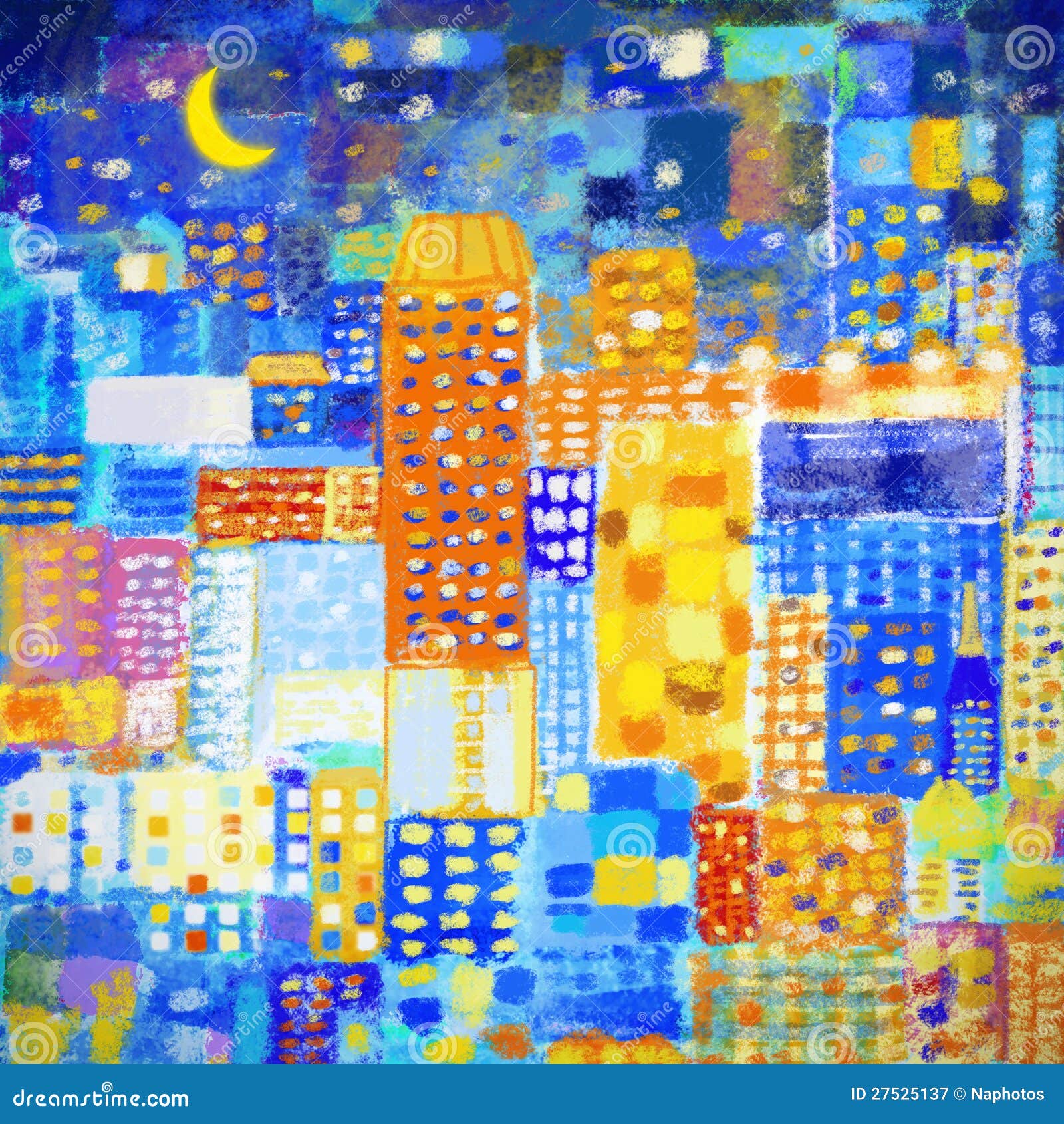 Abstract city stock illustration. Illustration of building - 27525137