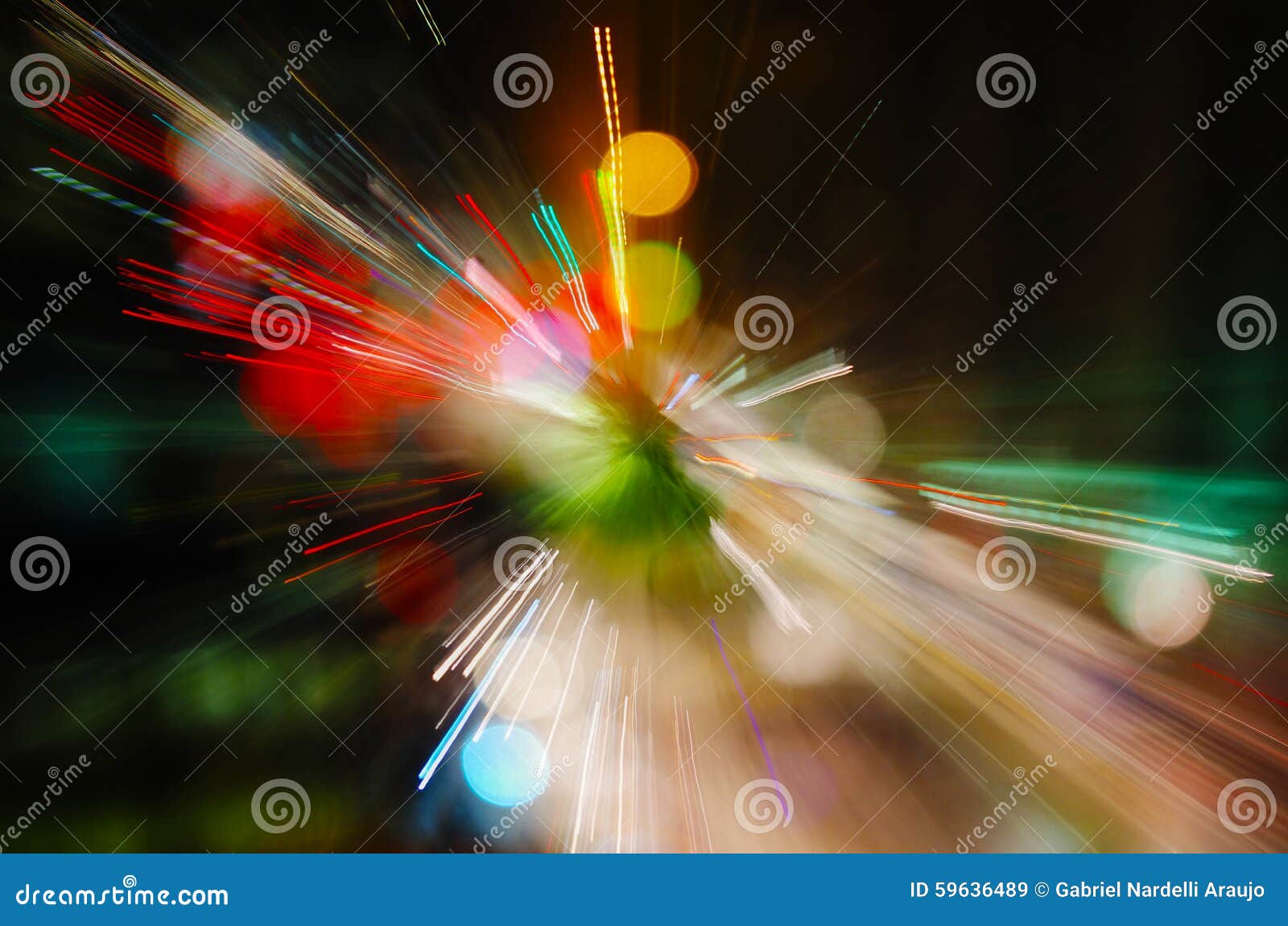 Abstract city lights stock image. Image of abstract, flow - 59636489