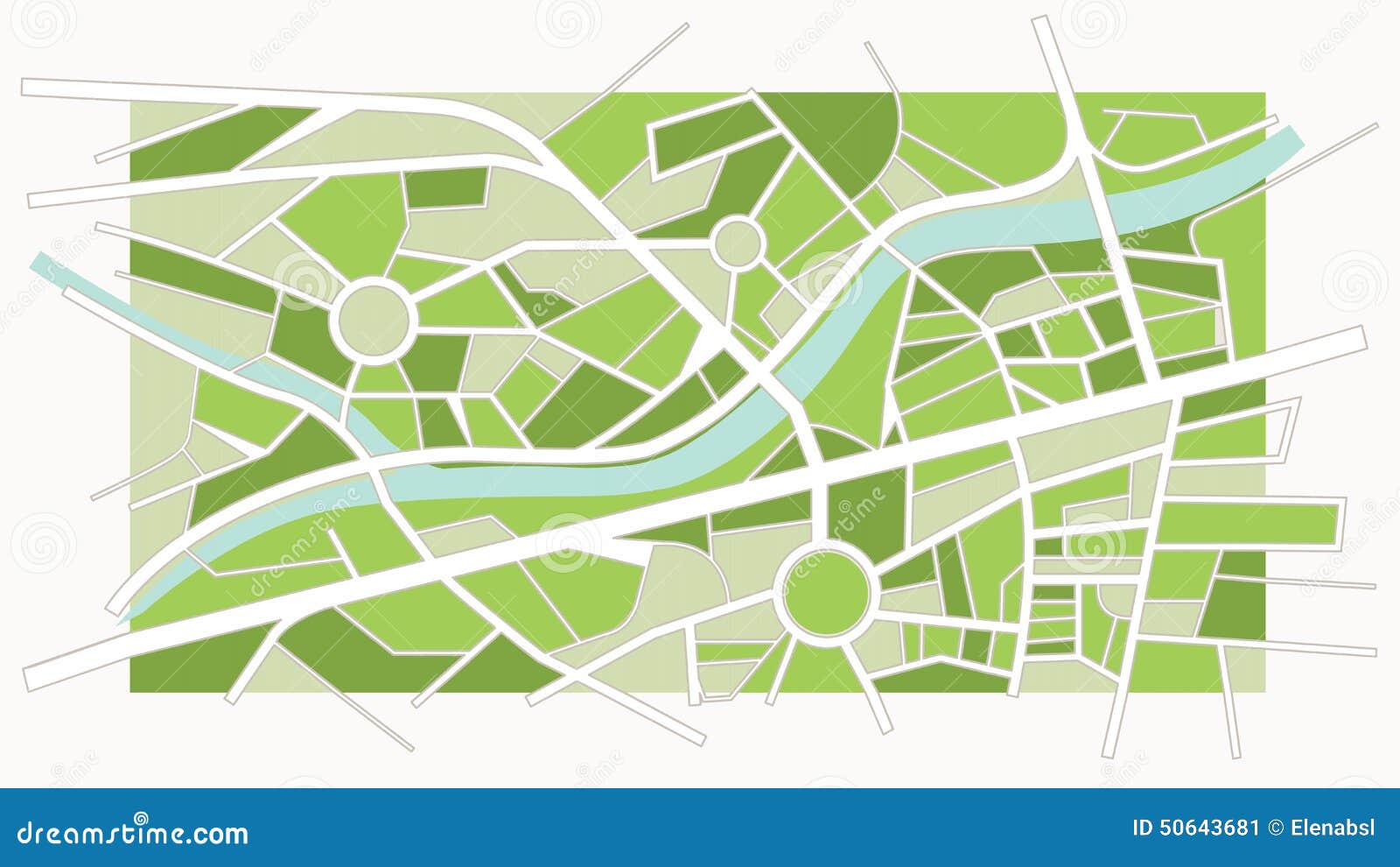 Abstract city map stock vector. Illustration of direction - 50643681