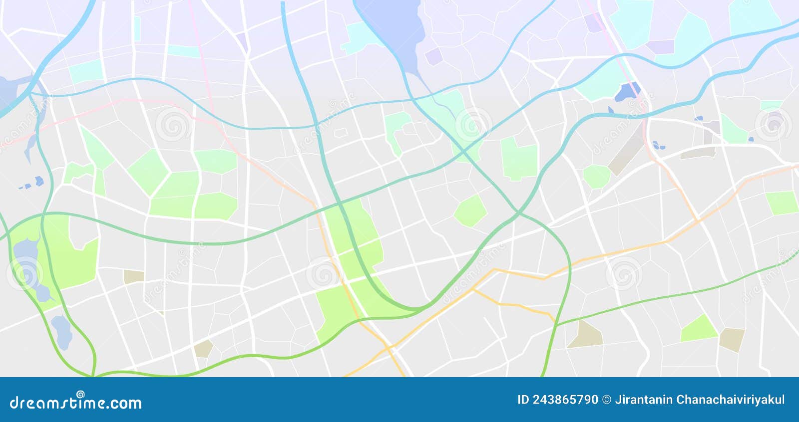 Abstract City Map Vector Illustration Stock Vector - Illustration of ...