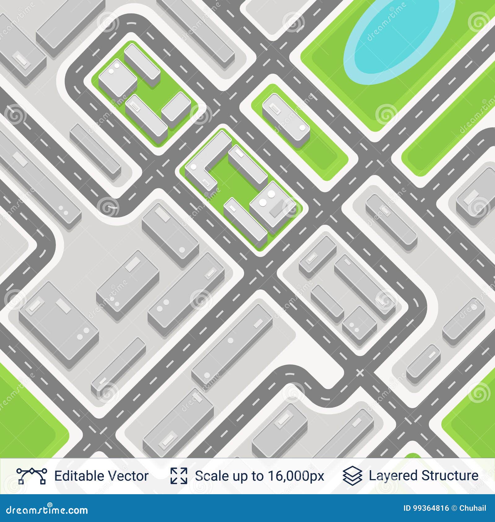 Abstract city plan. stock vector. Illustration of location - 99364816