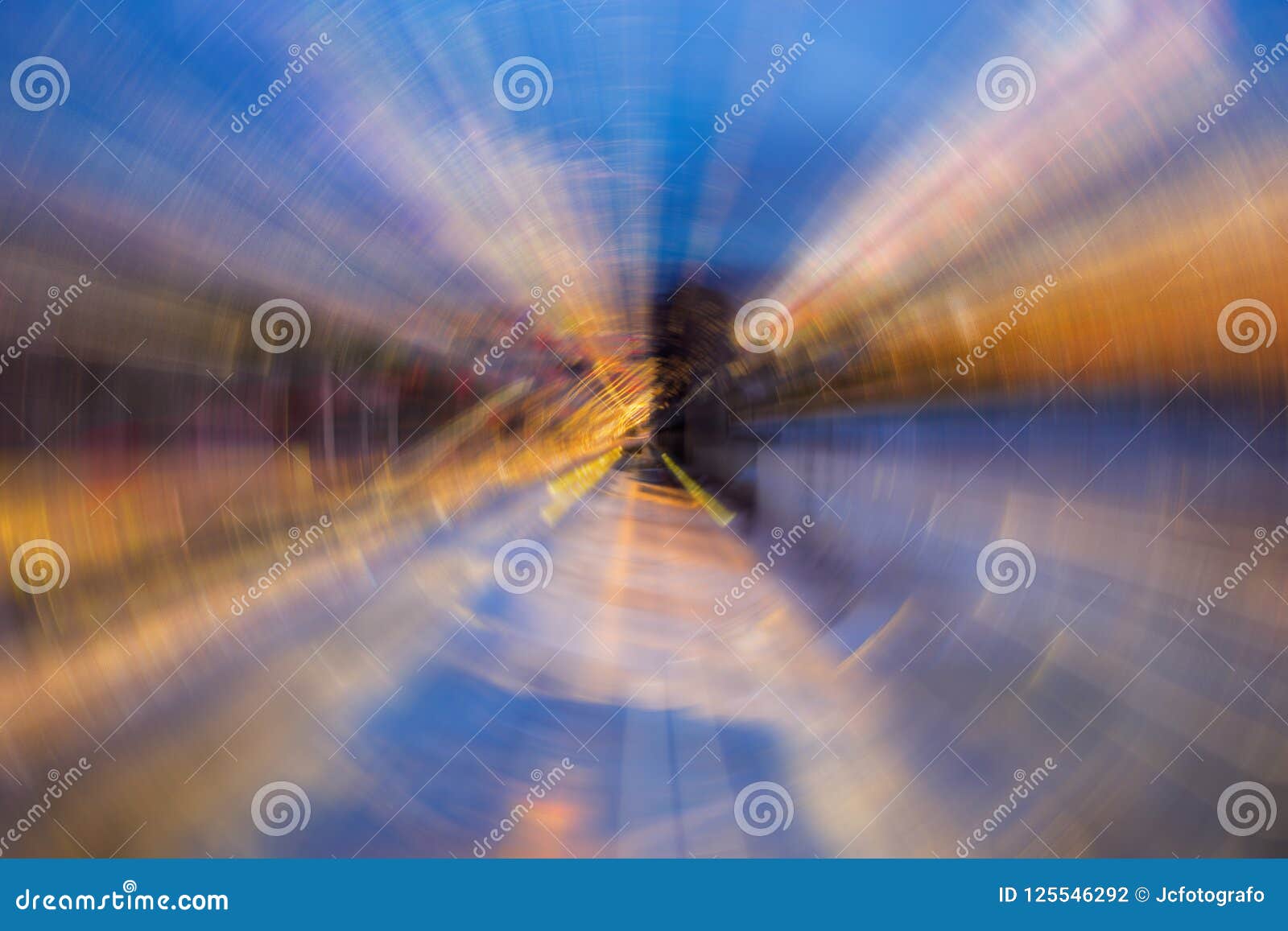 Abstract City Street Light Explosion Effect Stock Photo - Image of ...