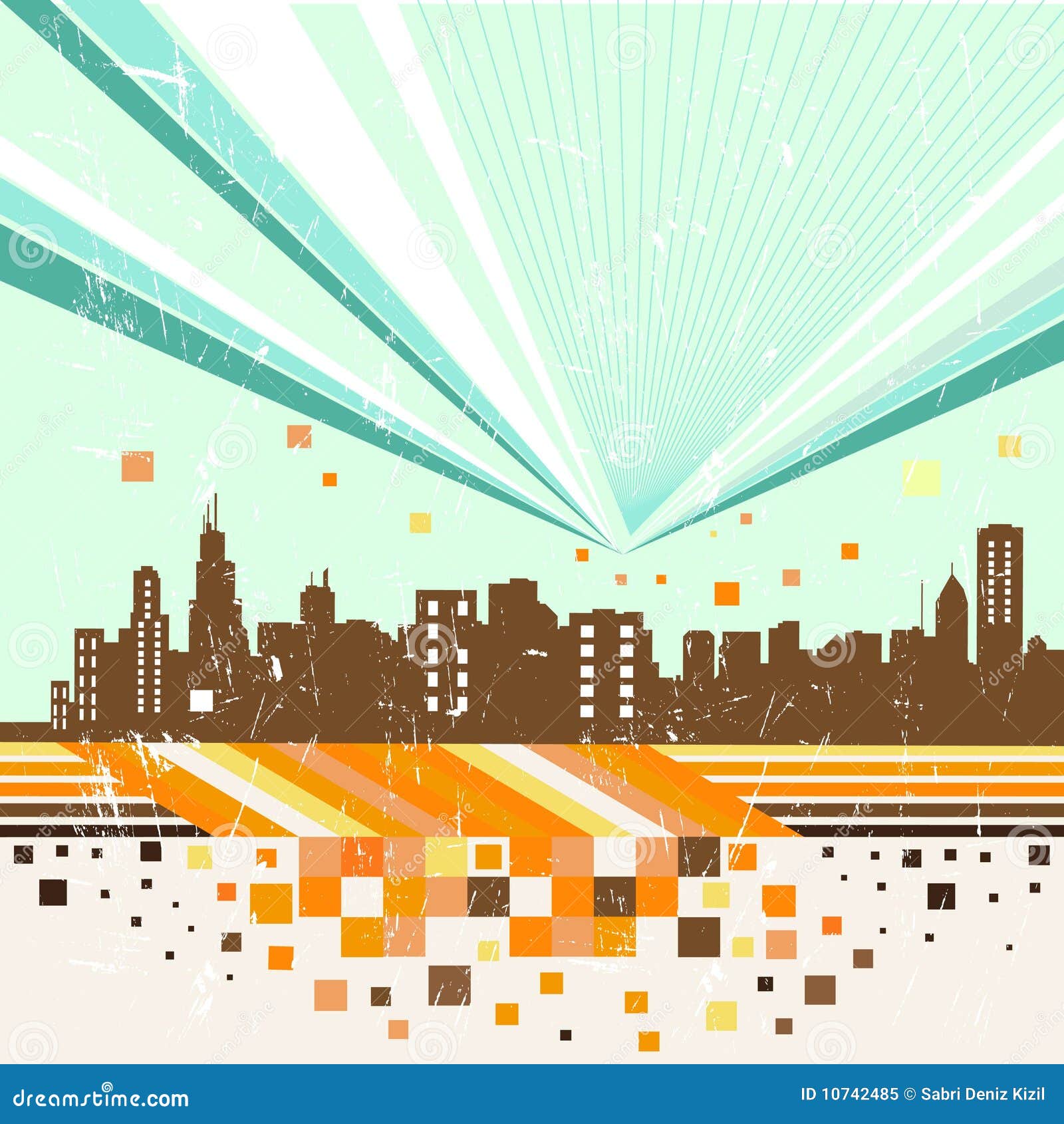 Abstract city vector stock vector. Illustration of design - 10742485