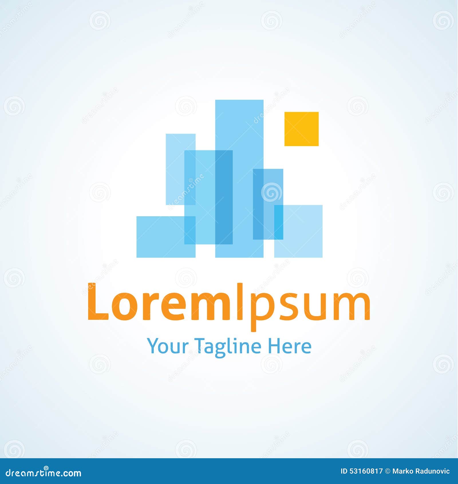 Abstract City View Landscape Logo Icon Stock Illustration ...