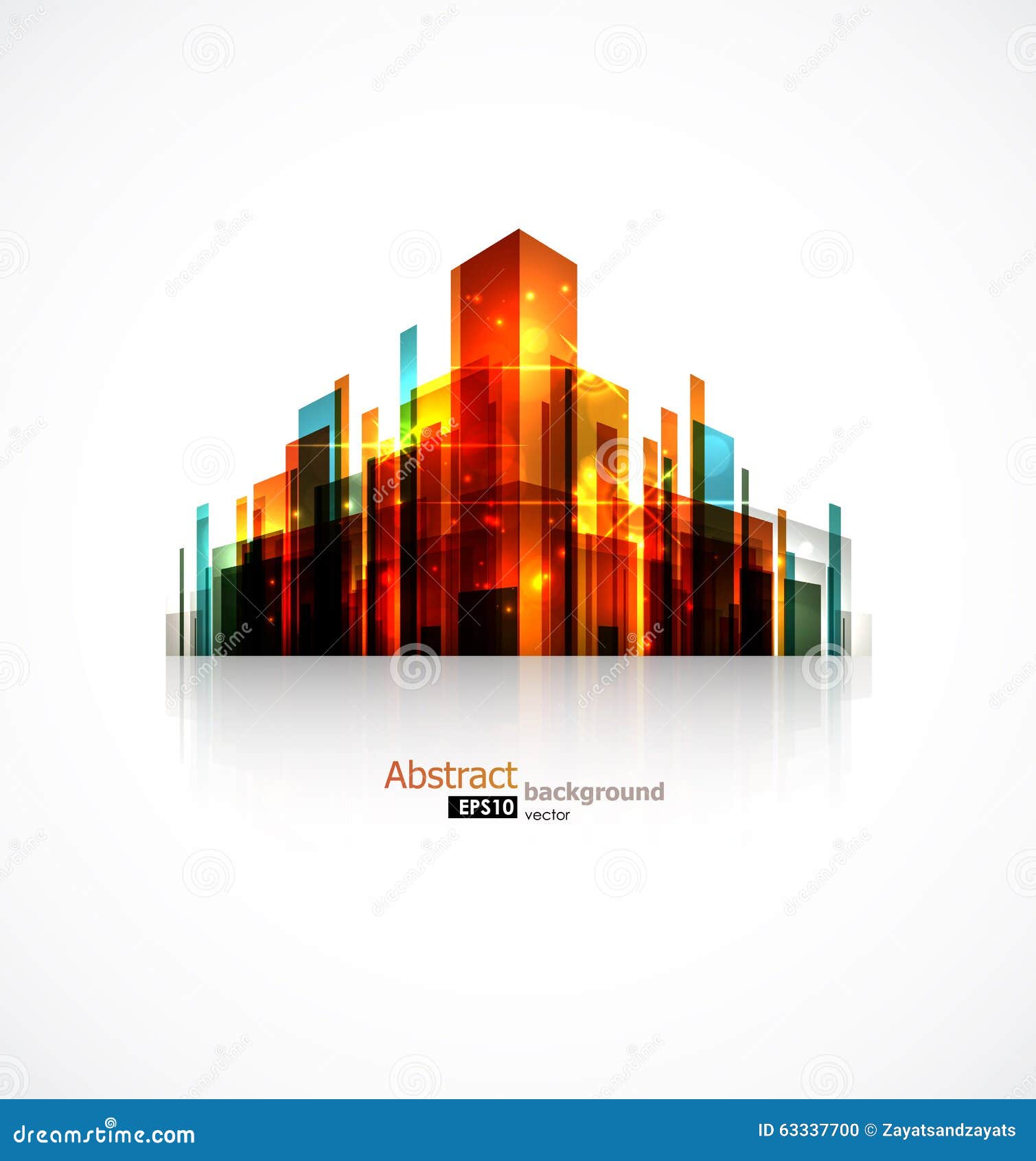 Abstract city on white stock vector. Illustration of architecture ...