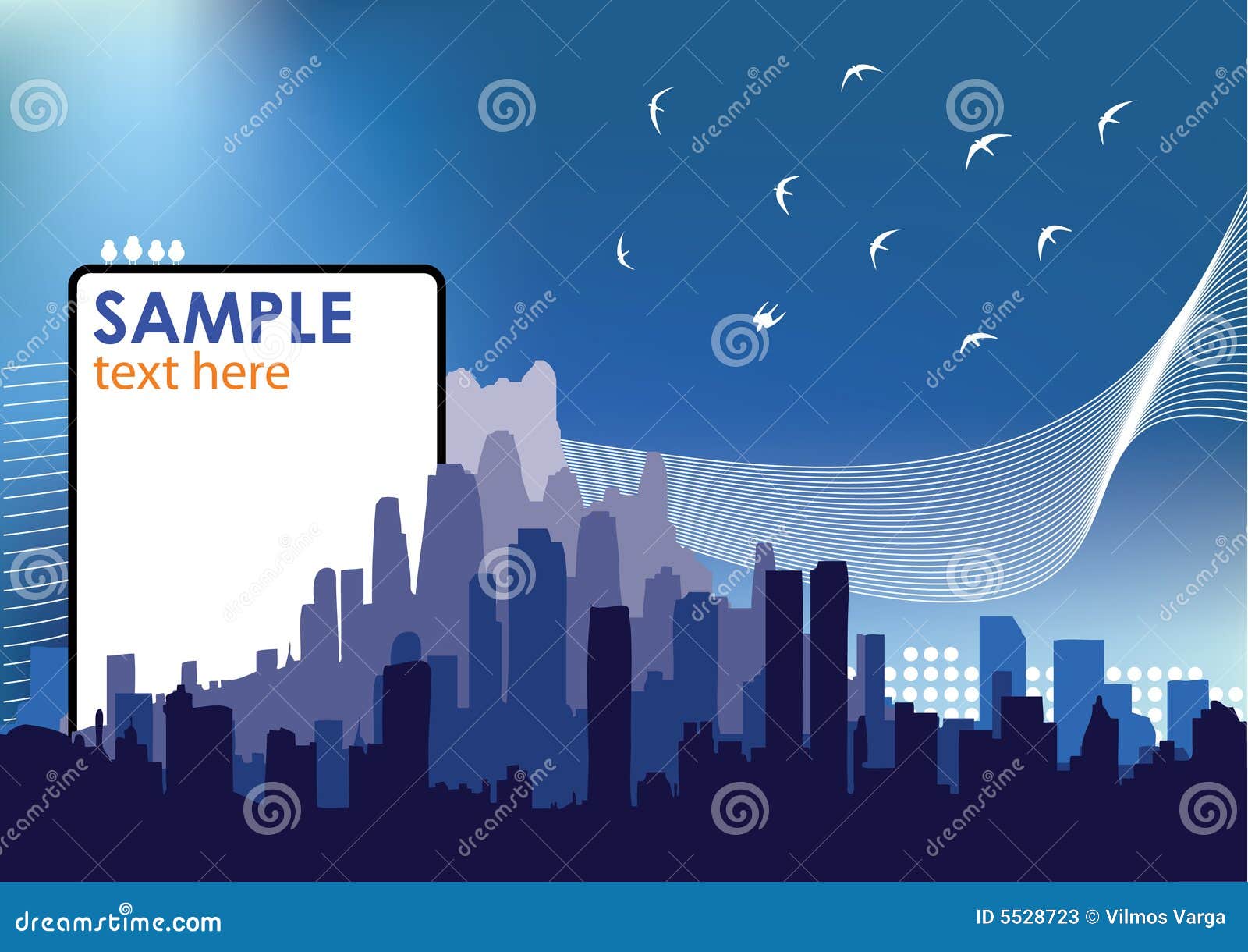 Abstract Cityscape stock vector. Illustration of beauty - 5528723