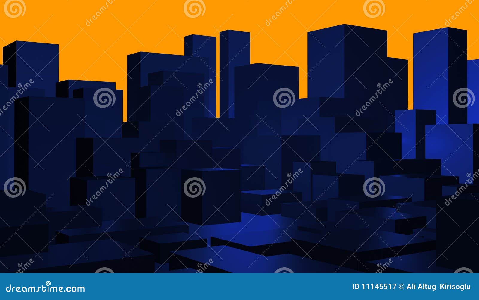 Abstract Cityscape Background Stock Illustration - Illustration of ...
