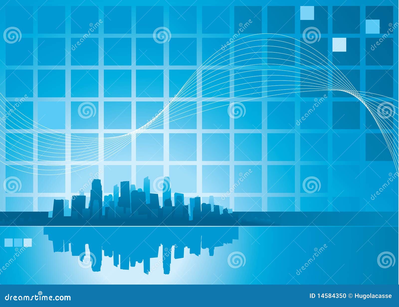Abstract Cityscape Background Stock Vector - Illustration of internet ...