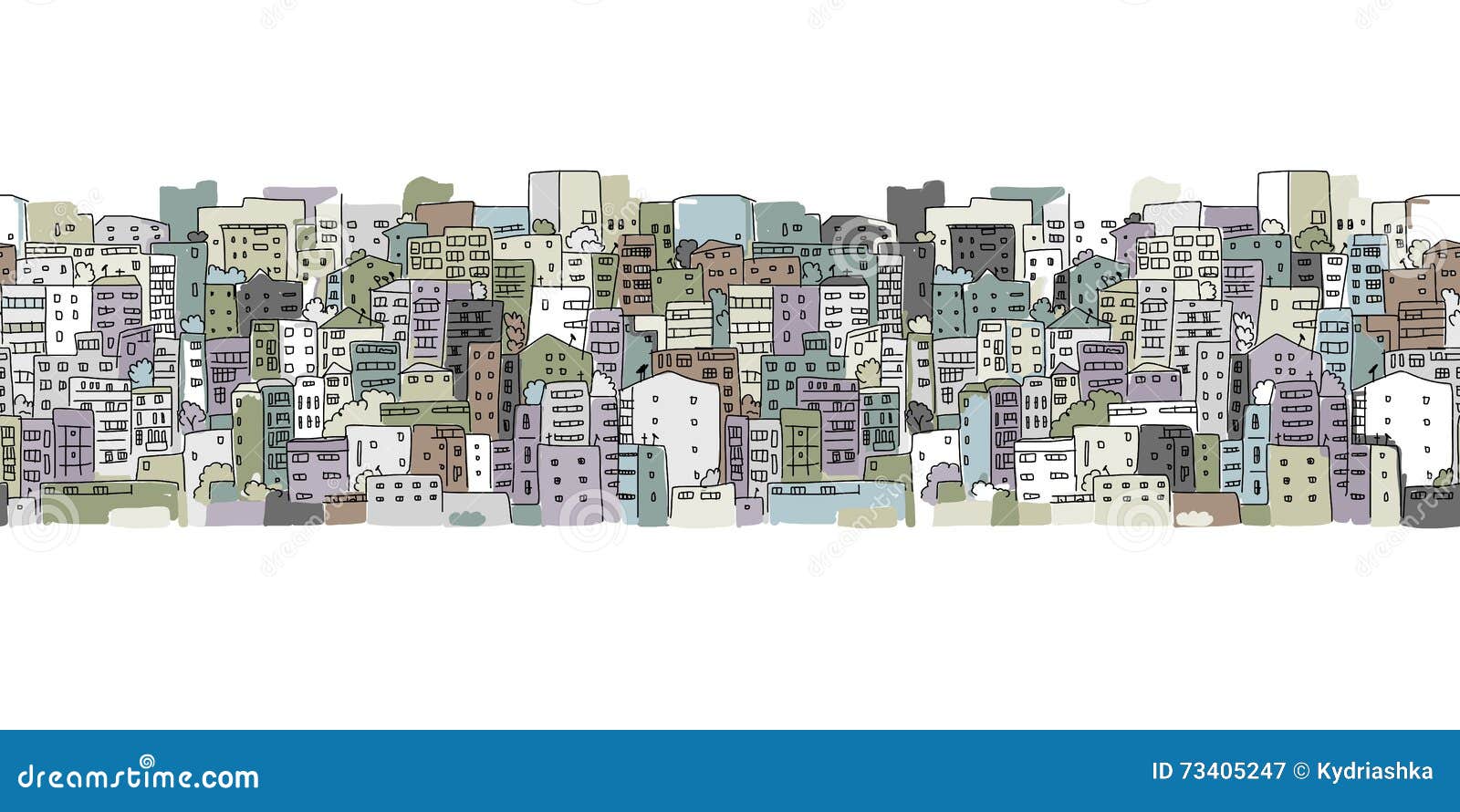 Abstract Cityscape Background, Seamless Pattern for Your Design Stock ...