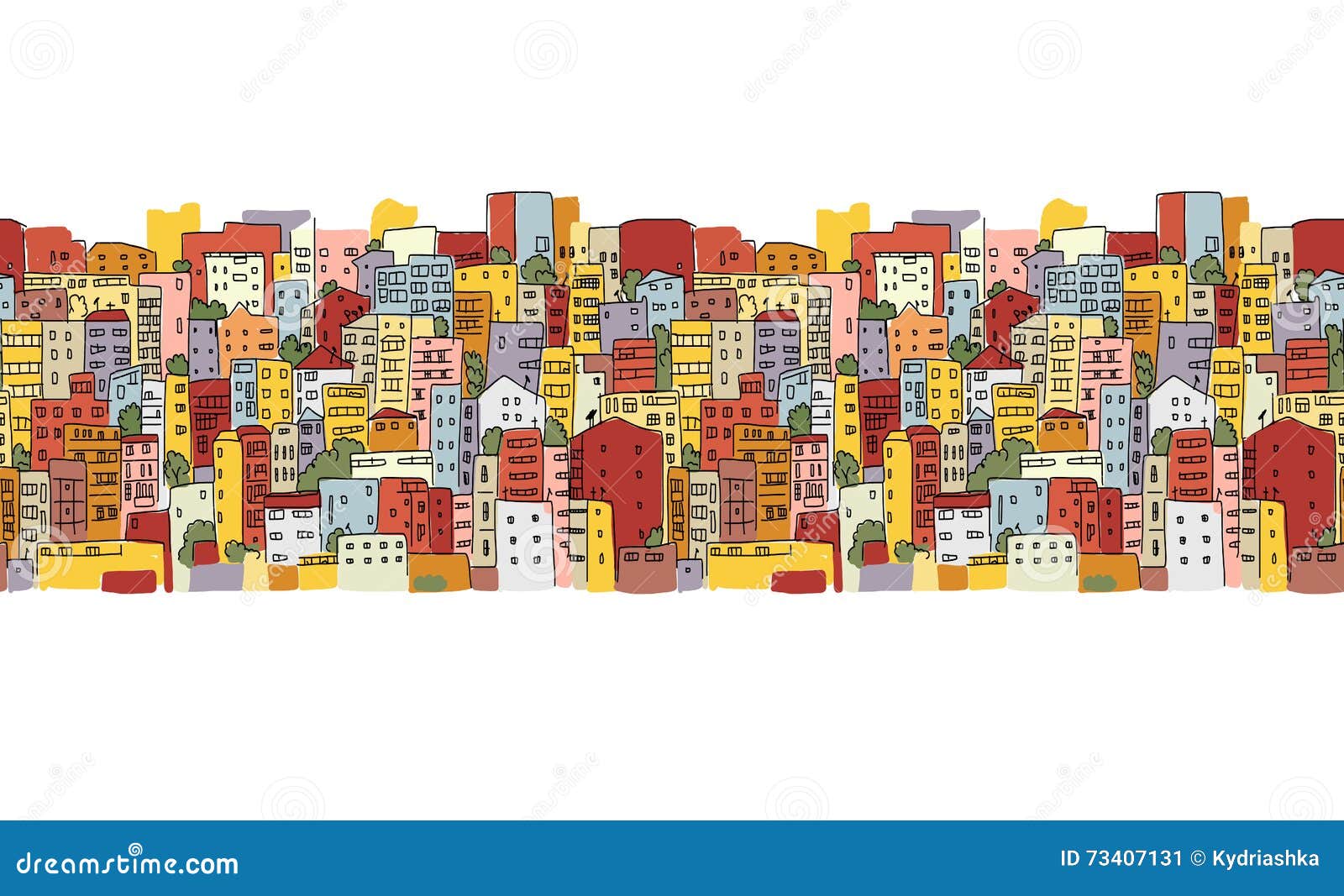Abstract Cityscape Background, Seamless Pattern for Your Design Stock ...