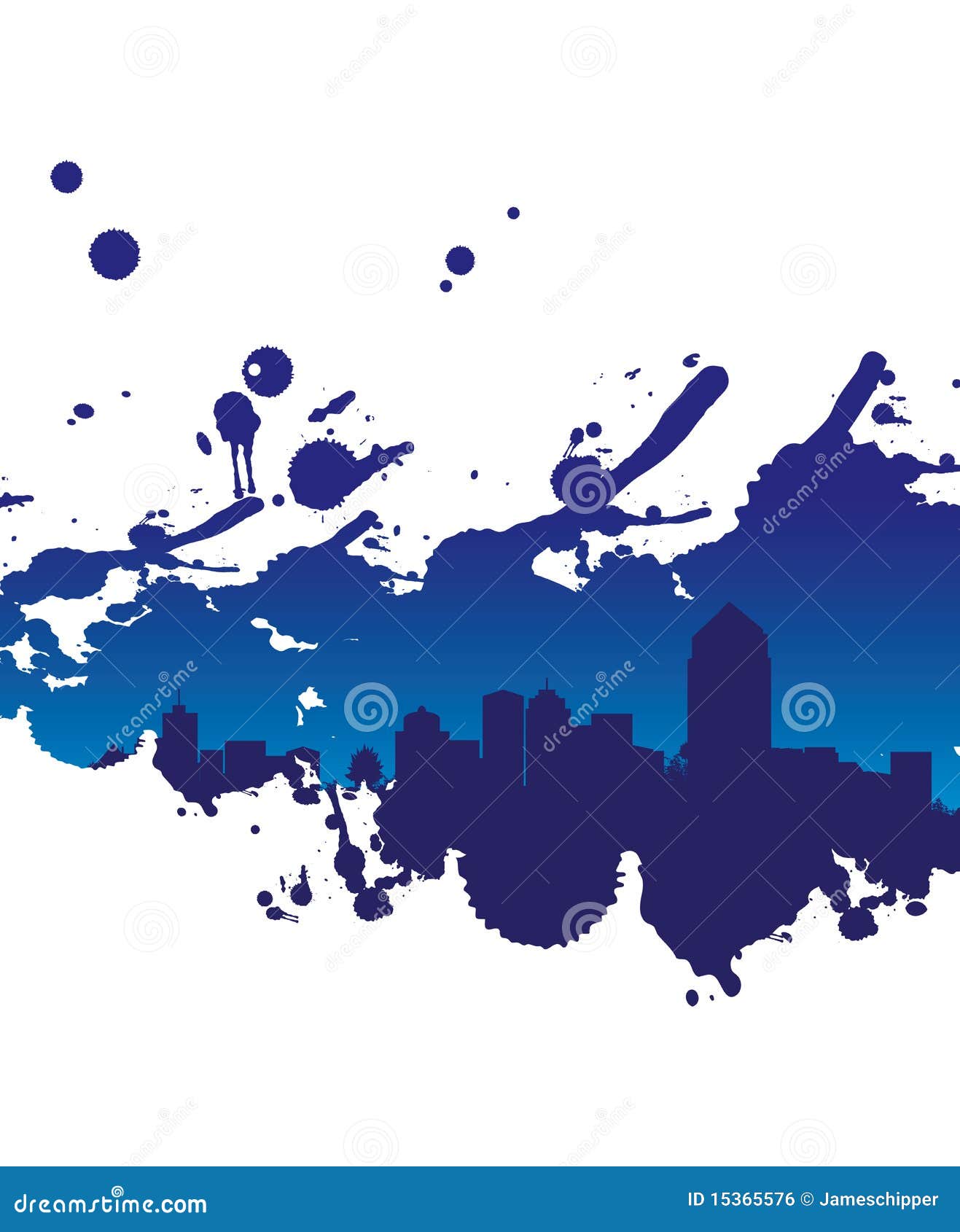 Abstract Cityscape: Ray Tracing With Y2k Databending Twist Royalty-Free ...