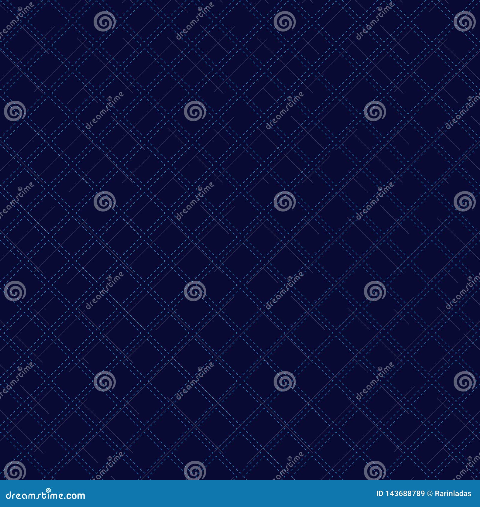 Abstract Classic Geometric Squares Pattern on Dark Blue Background ...