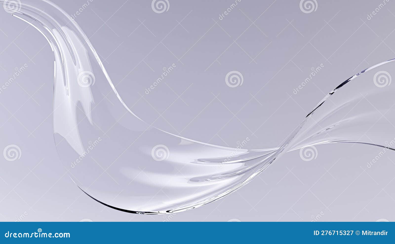 Abstract Clear Water Flow Wave on Gray Background Stock Illustration ...