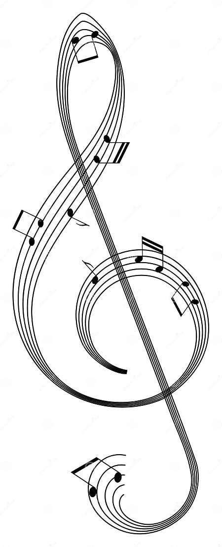 Abstract clef stock vector. Illustration of unusual, musical - 38347529