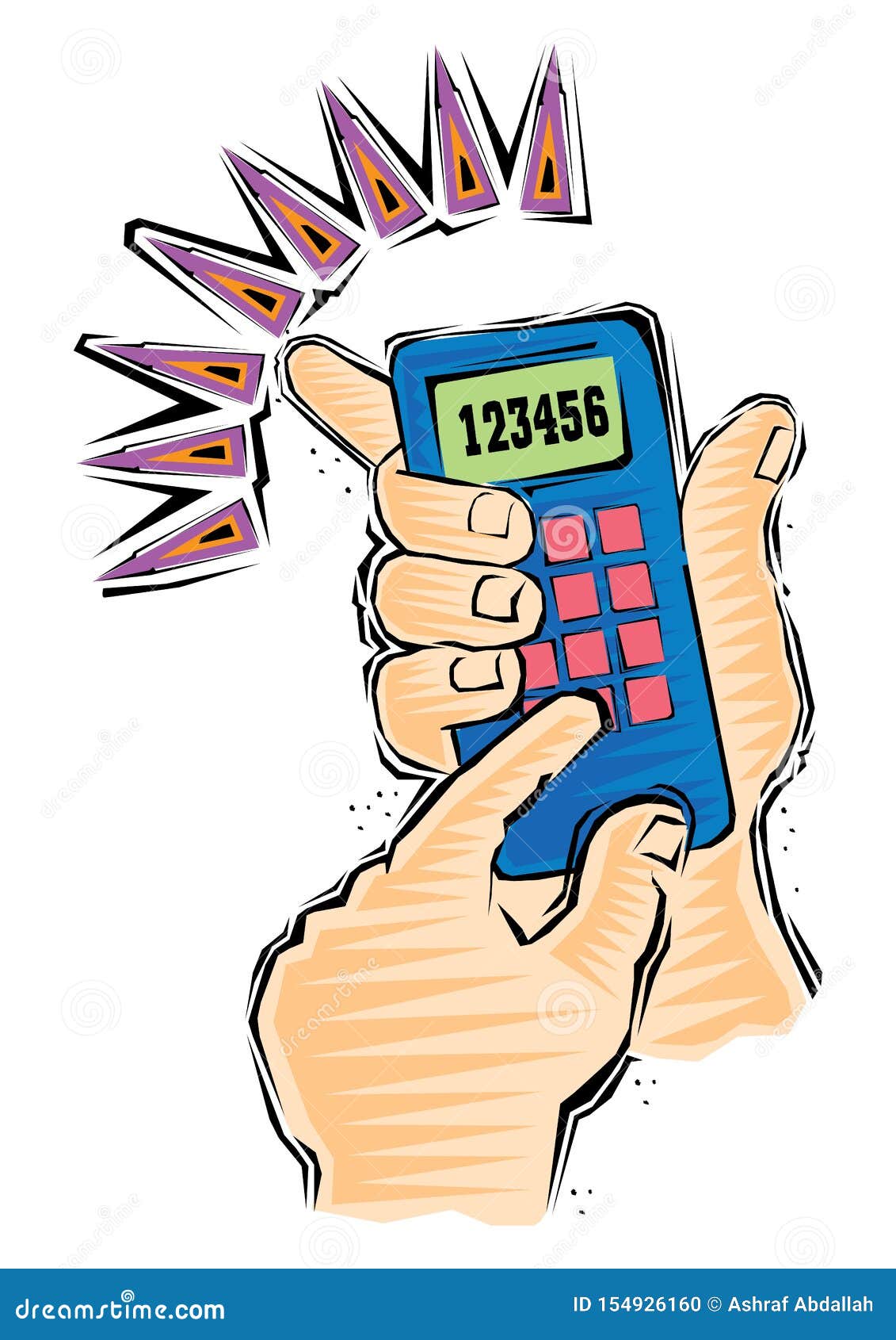 Abstract Clipart of Businessman Use a Calculator Stock Vector ... Abstract Clipart of Businessman Use a Calculator Stock Vector ...