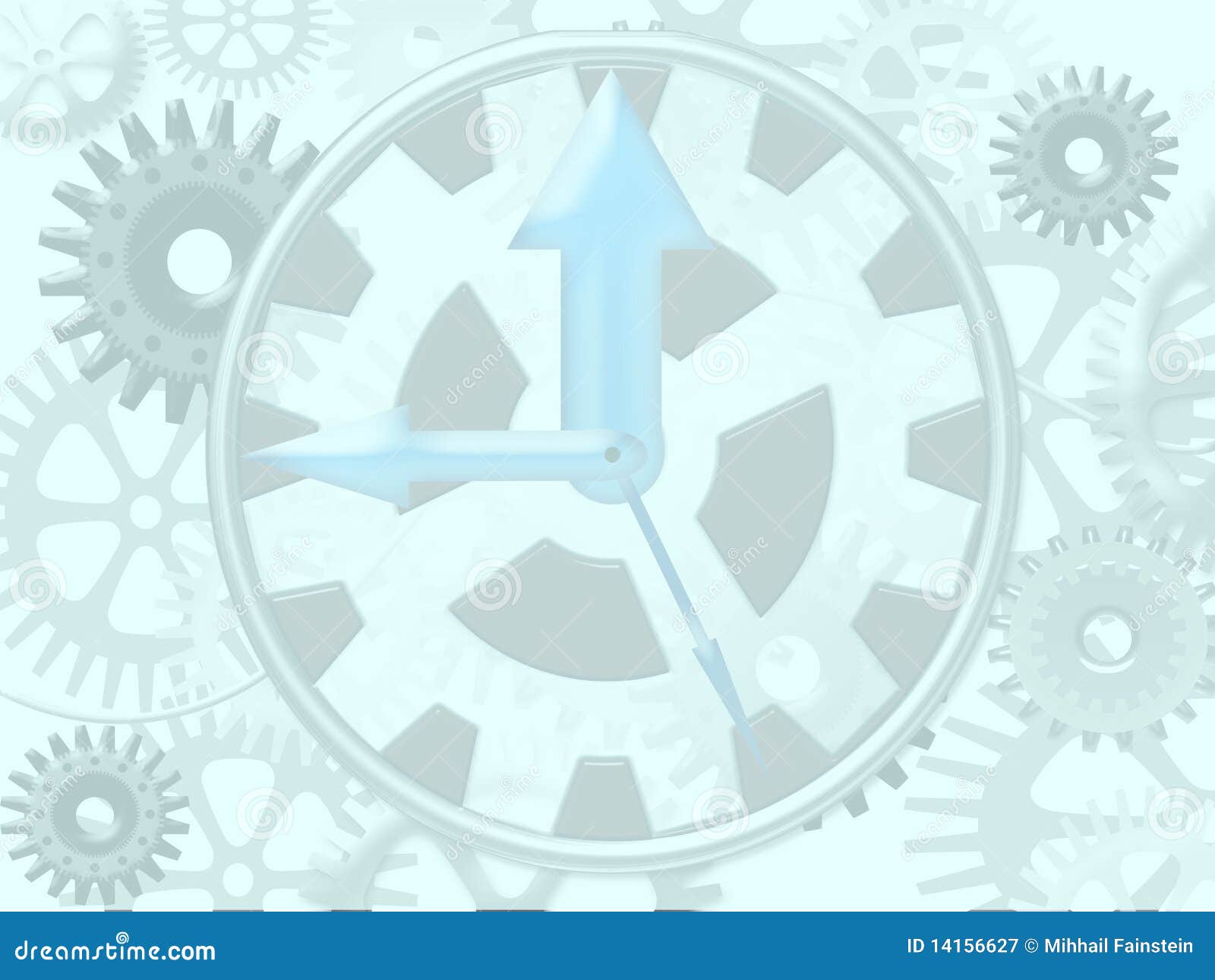 Abstract clock stock vector. Illustration of style, horizontal - 14156627