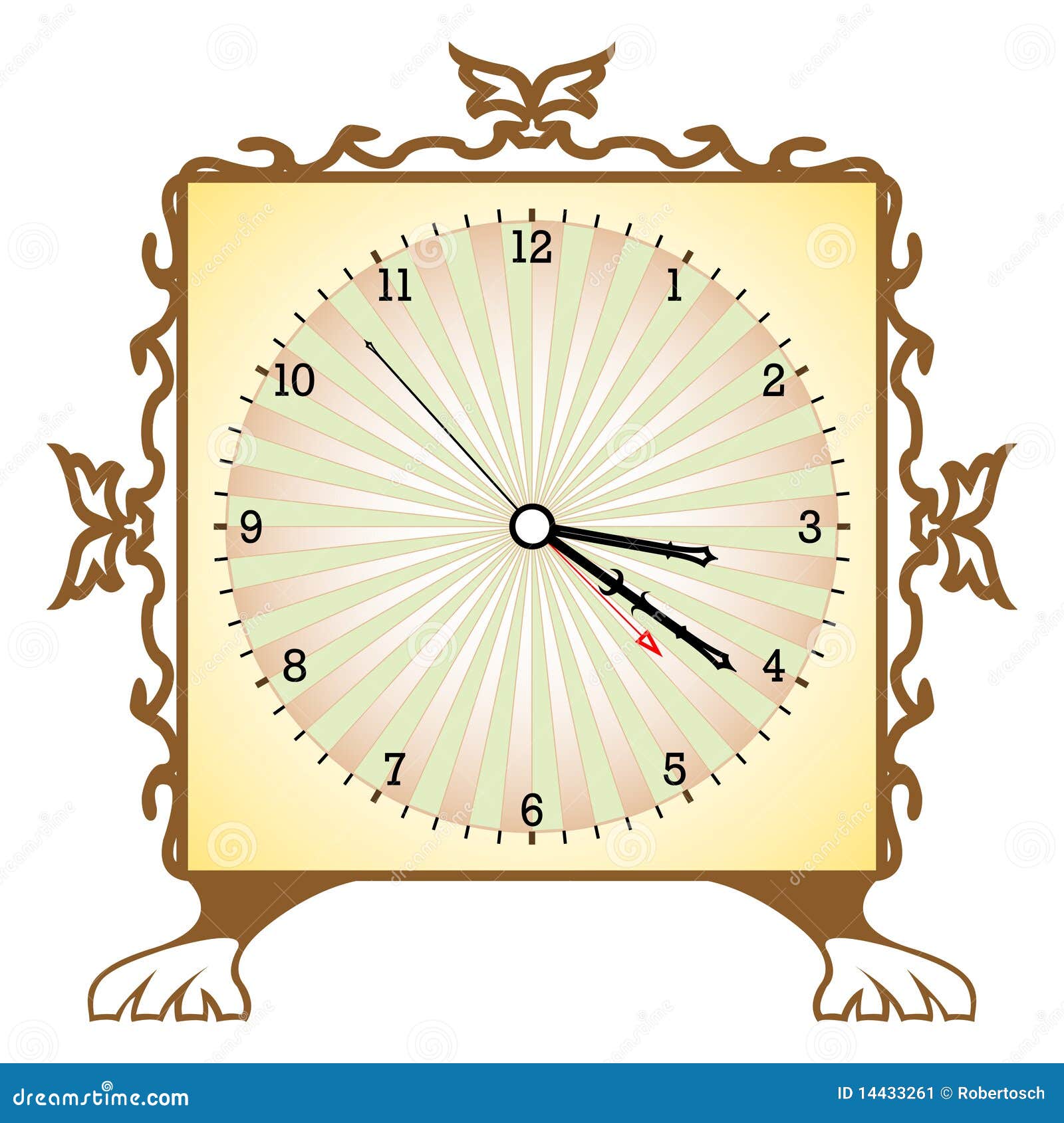 Abstract clock stock vector. Illustration of finishing - 14433261