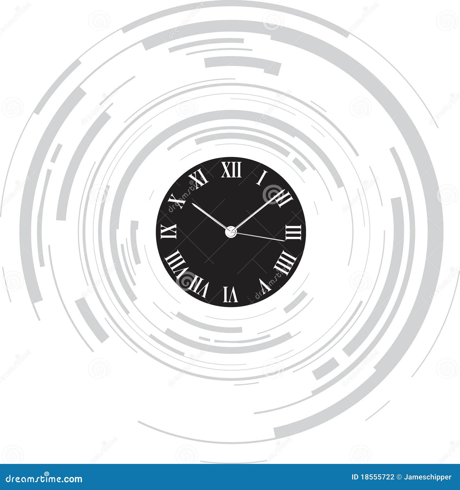 Abstract clock stock illustration. Illustration of reading - 18555722