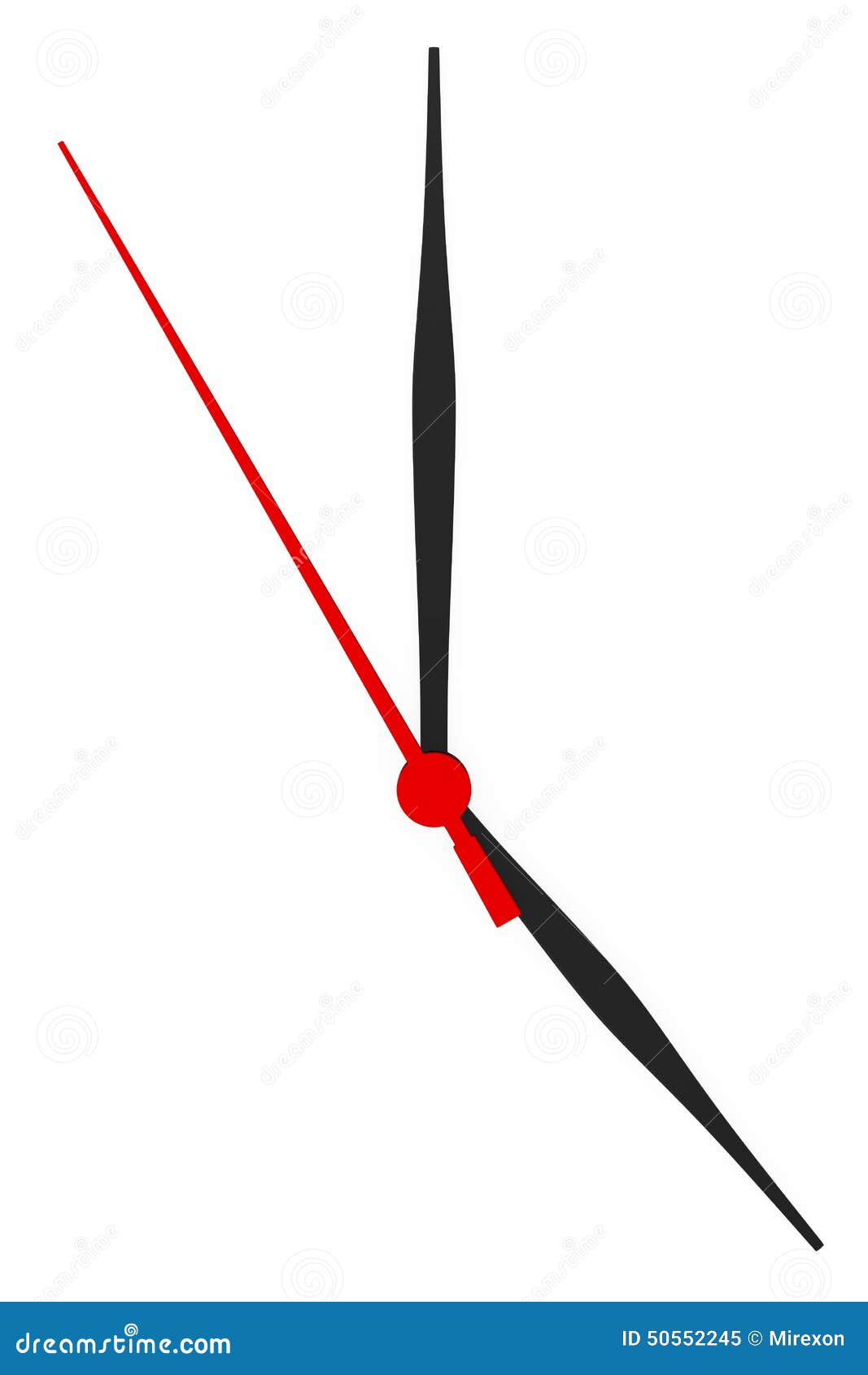 Abstract Clock with Arrows No Numbers on a White Stock Illustration ...