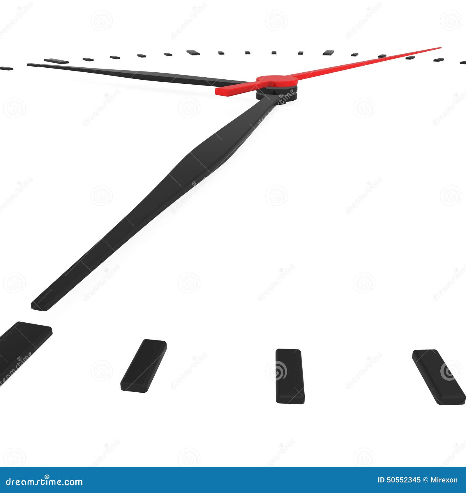 Abstract Clock with Arrows No Numbers on a White Stock Illustration ...