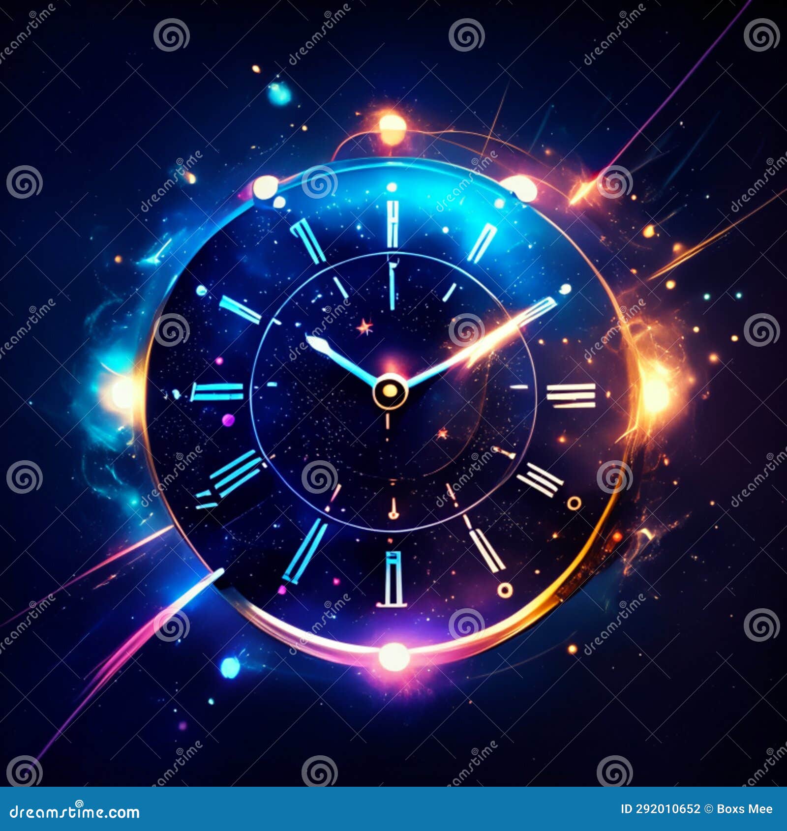 Abstract Clock Background. Time Concept. Vector Illustration for Your ...