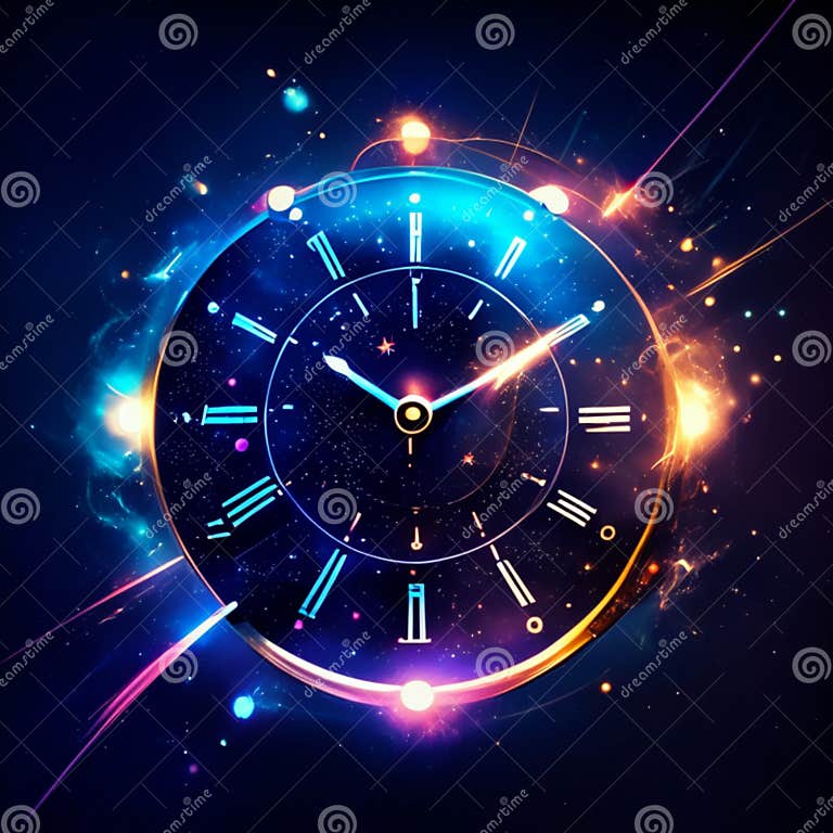 Abstract Clock Background. Time Concept. Vector Illustration for Your ...