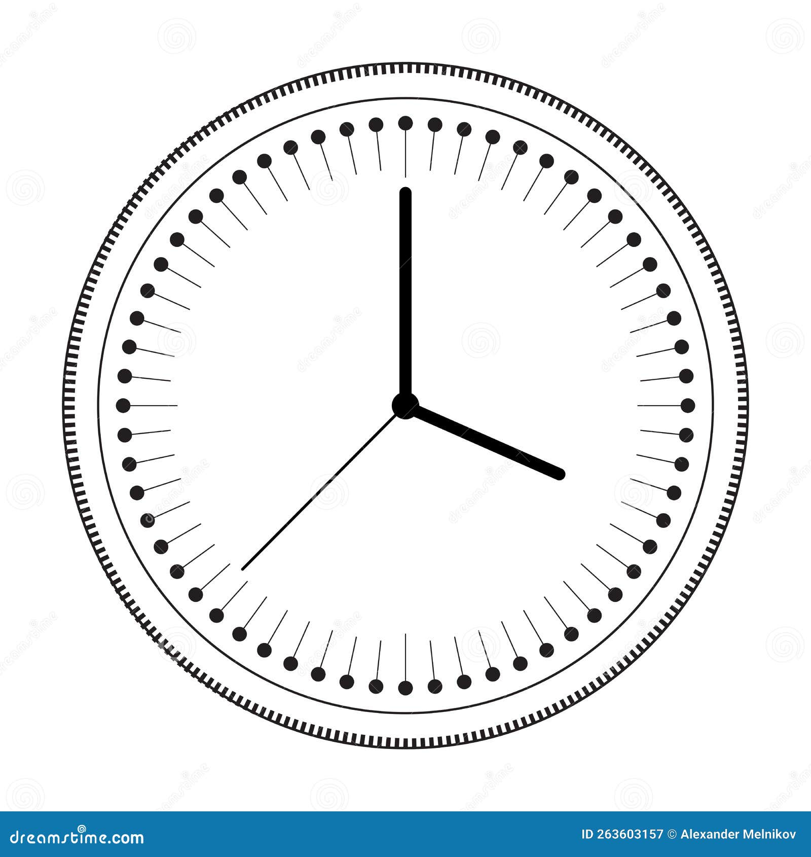 Abstract Clock Icon. Clock Object Stock Vector - Illustration of ...