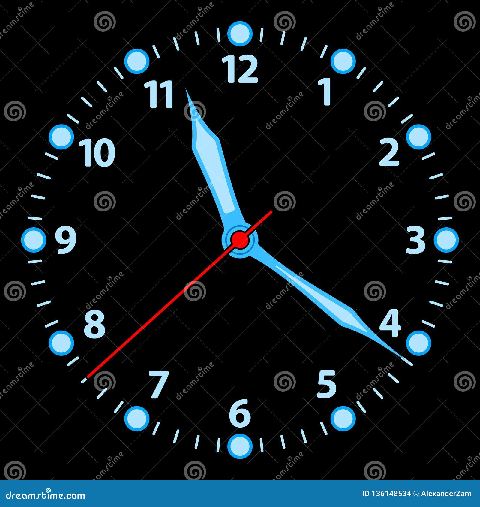 Abstract Clock Illustration Stock Vector - Illustration of mockup ...