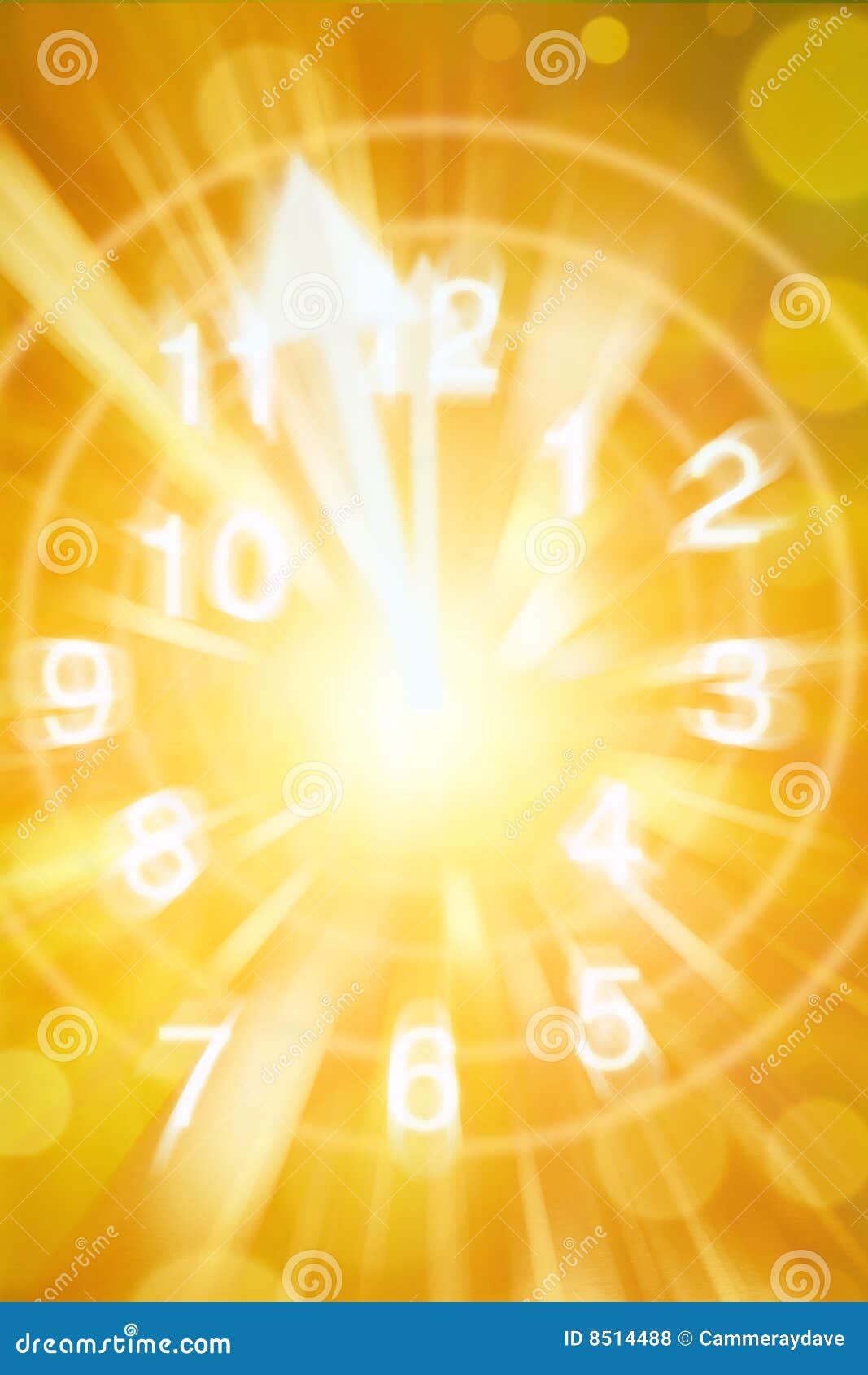 Abstract Clock Time Background Stock Illustration - Illustration of ...