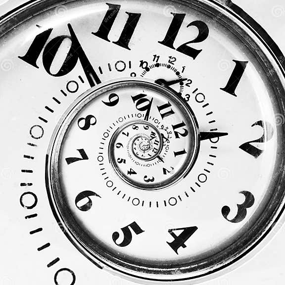 Abstract clock to infinity stock photo. Image of number - 22939624