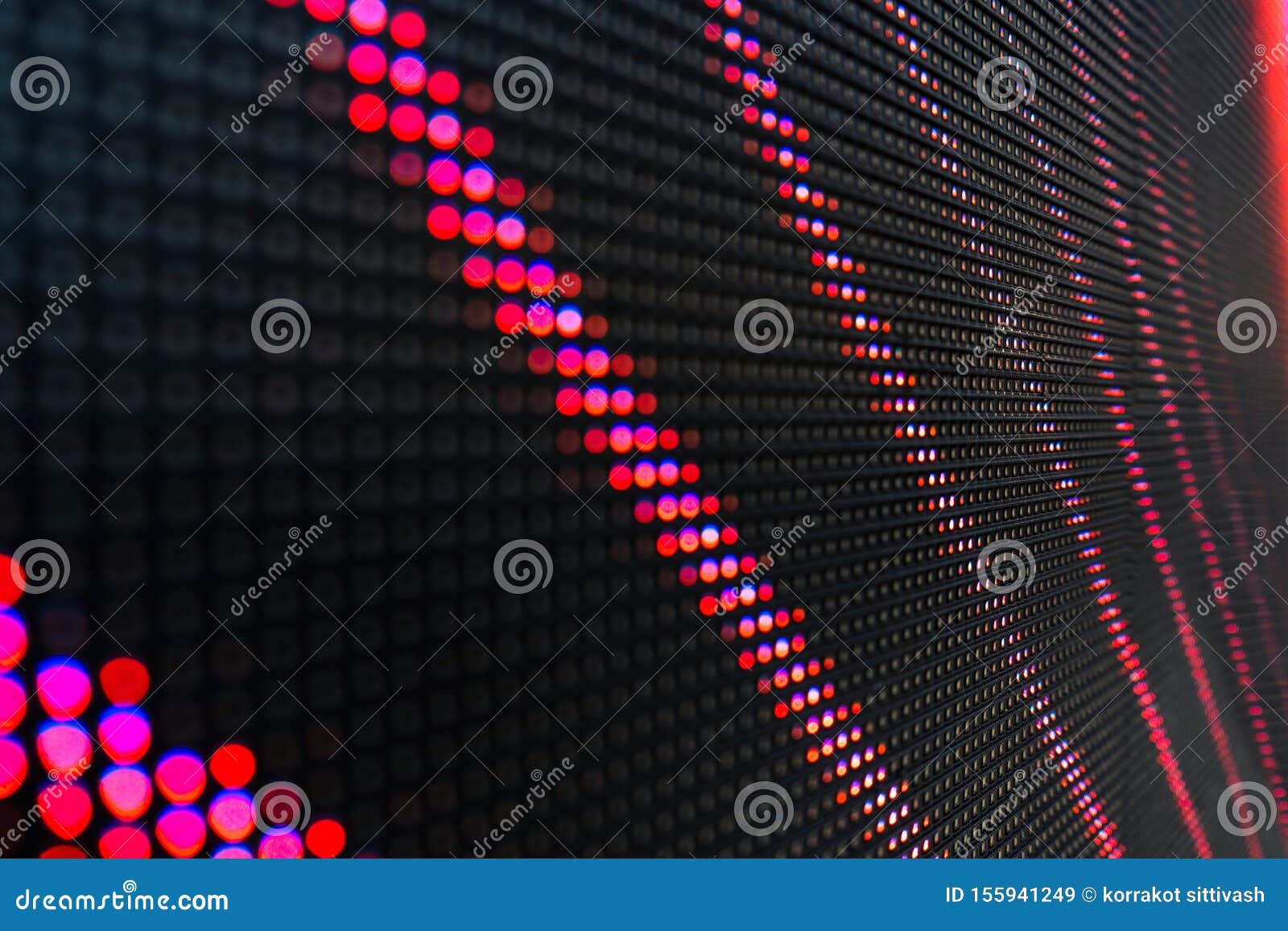 Abstract Close Up Bright Colored LED SMD Video Wall Abstract Background ...