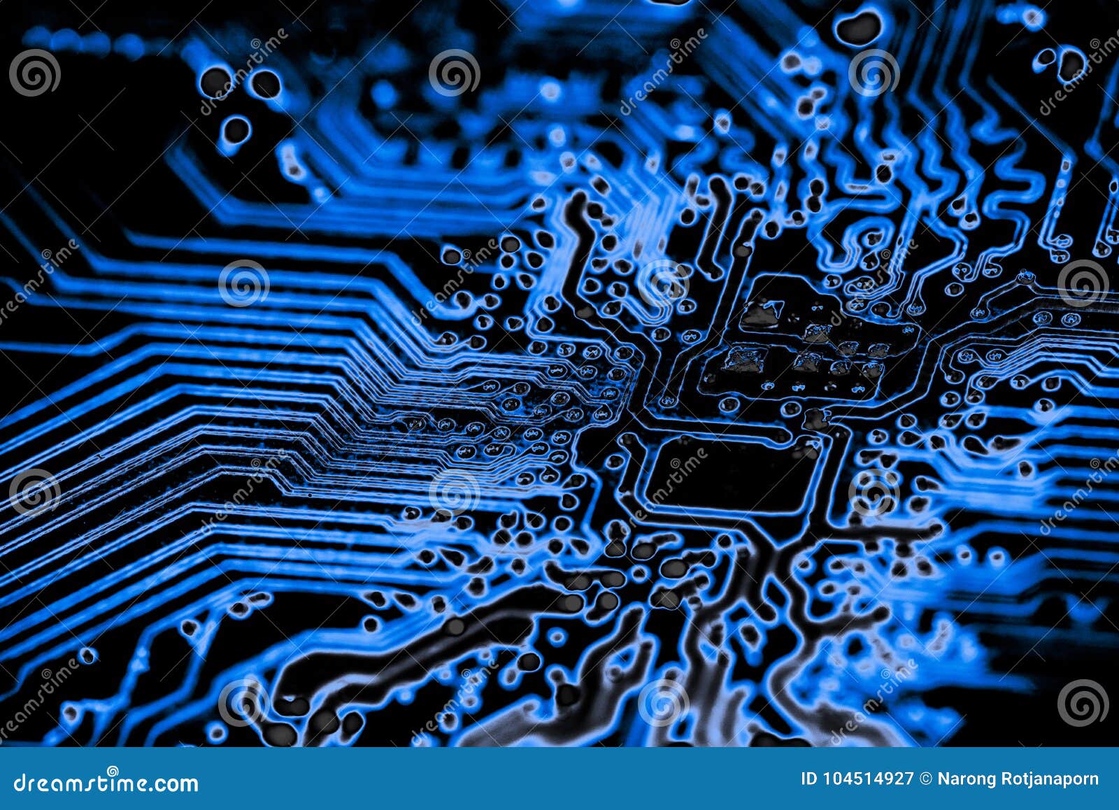 Close Up of Circuits Electronic on Mainboard Technology Computer ...