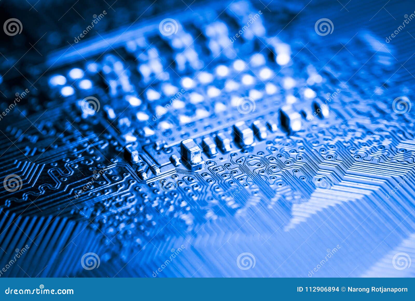 Close Up of Circuits Electronic on Mainboard Technology Computer ...