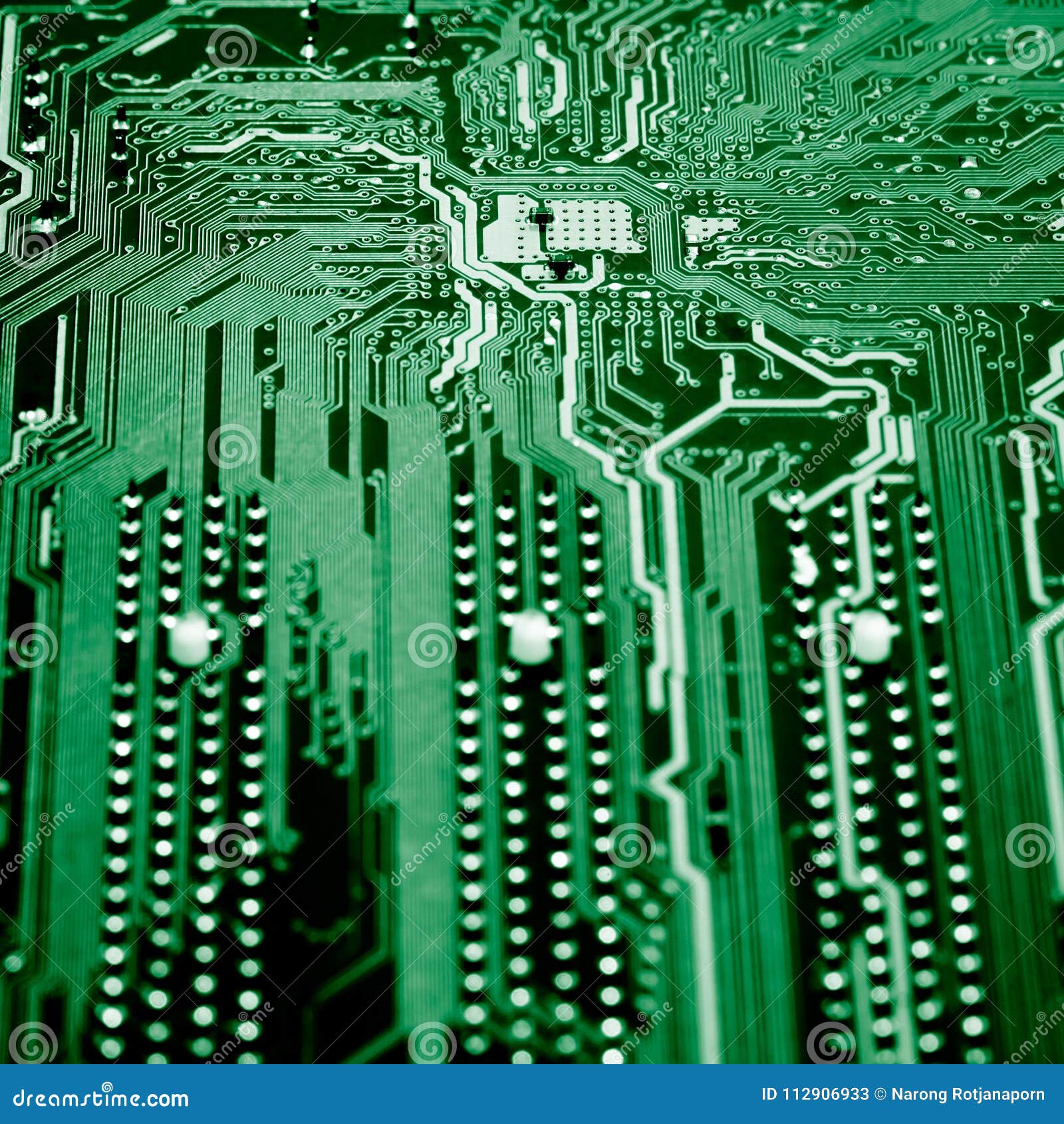 Close Up of Circuits Electronic on Mainboard Technology Computer ...