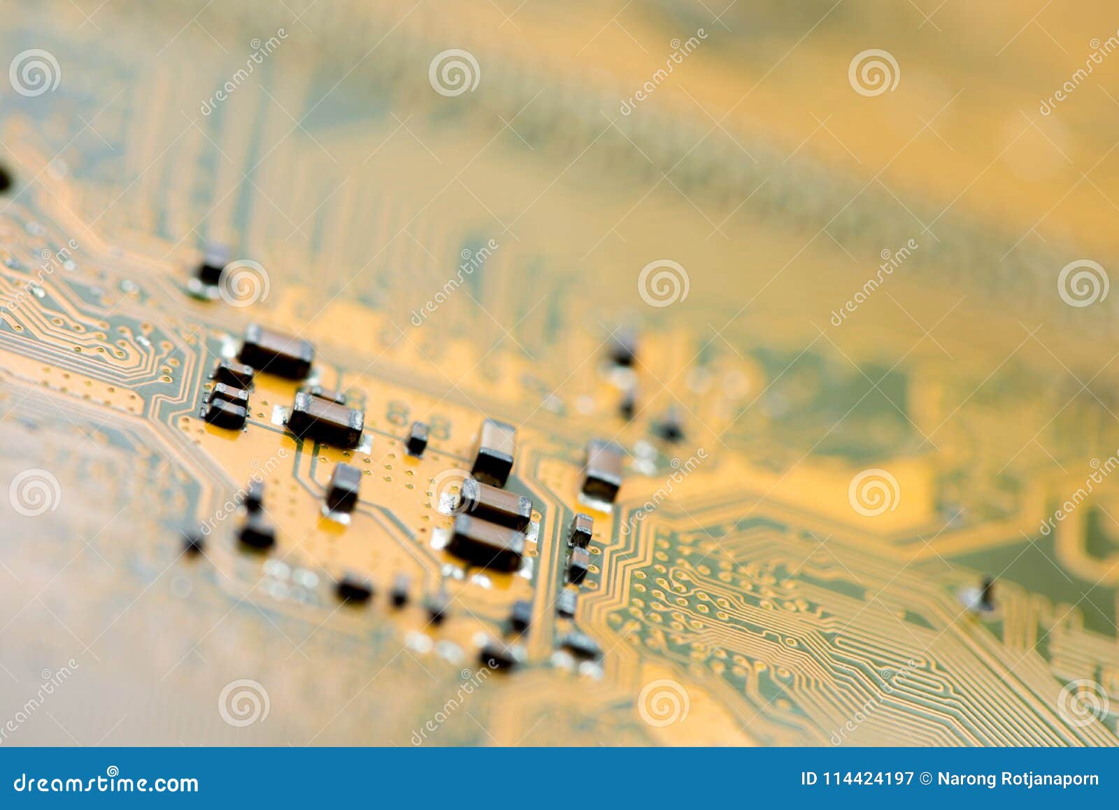 Close Up of Circuits Electronic on Mainboard Technology Computer ...