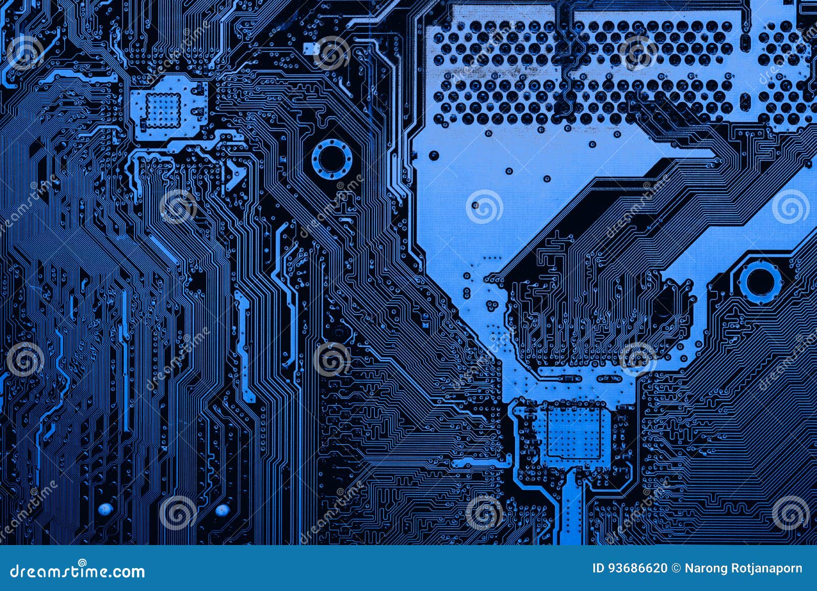Close Up Of Circuits Electronic On Mainboard Technology Computer ...