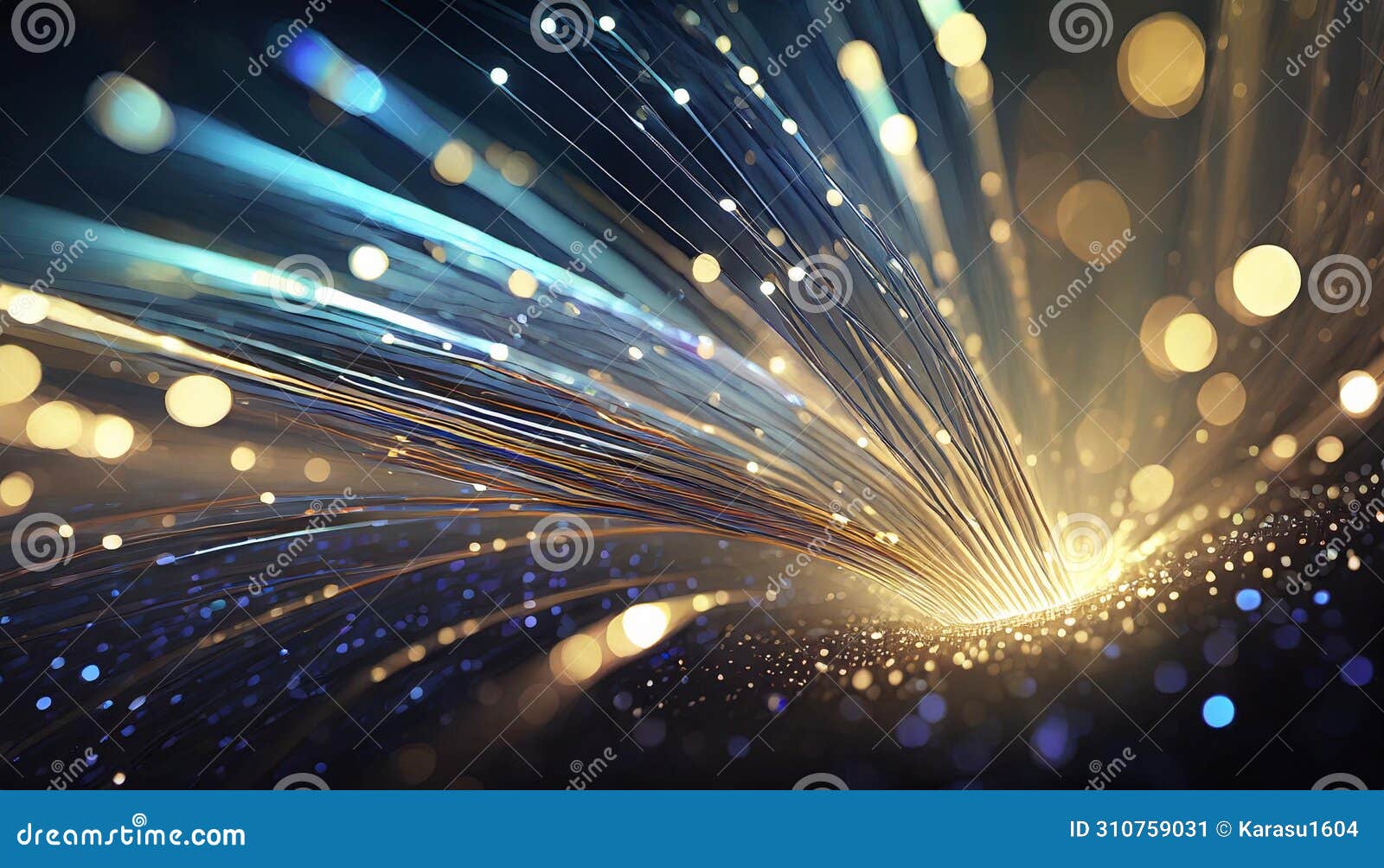 Abstract Close Up Fiber Optics Light for Background . Stock Image ...