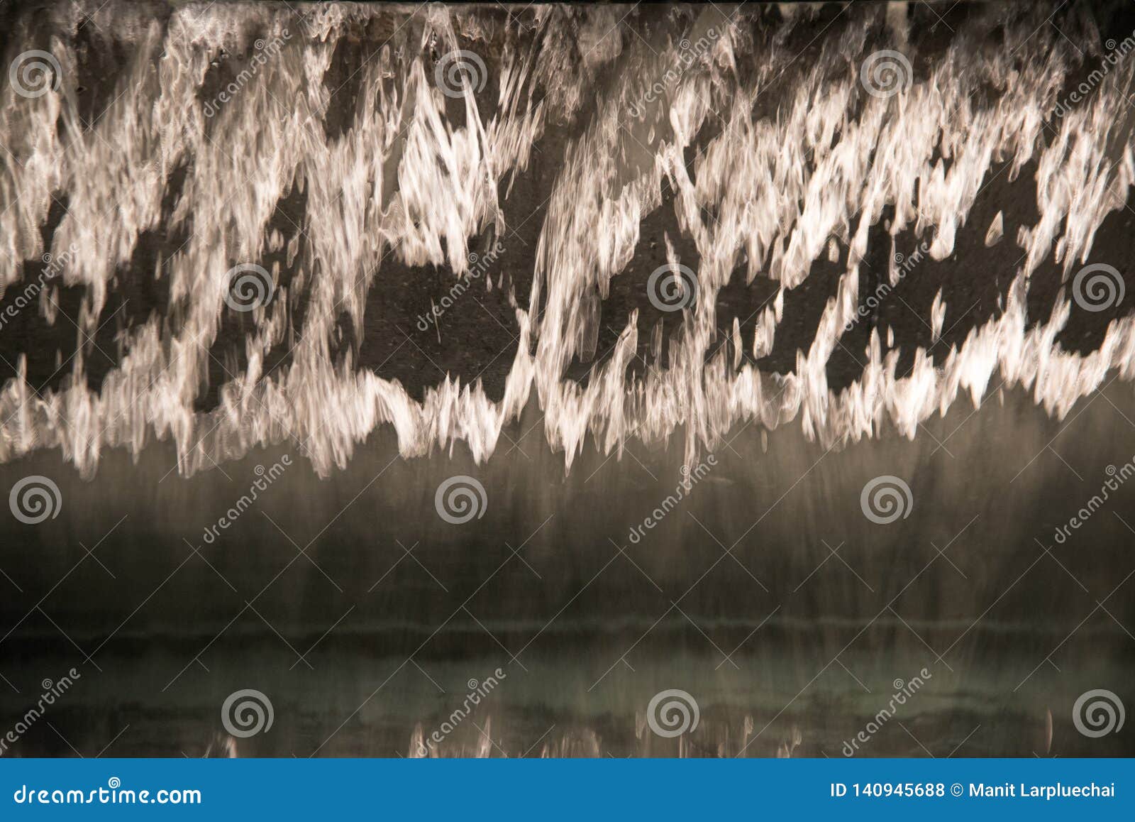 Close Up of Transparent Falling Water Vertical Flows. Stock Photo ...