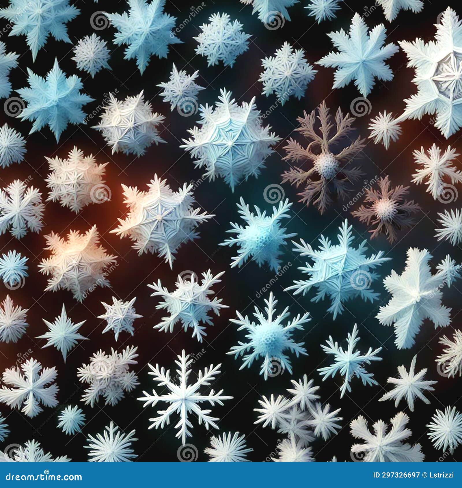 Abstract Close-up of Various Schematic Bright Different Sized ...