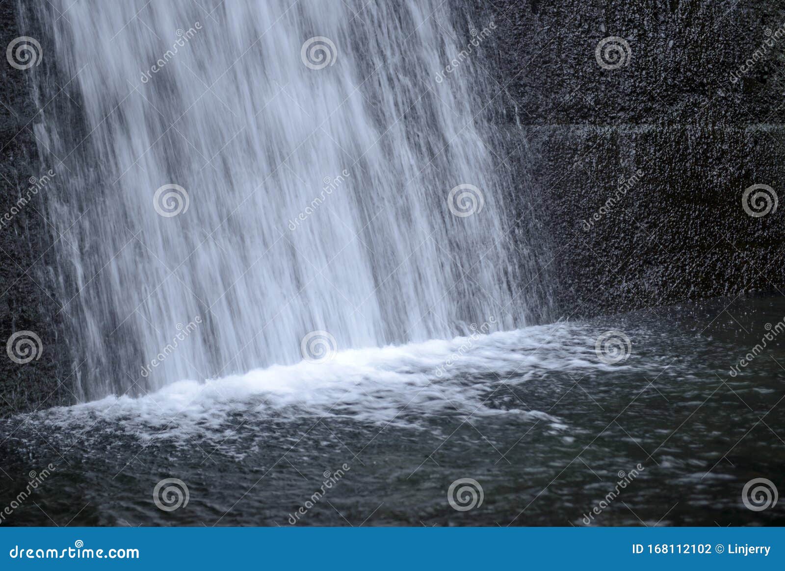 Abstract Close Up of a Waterfall Smooth Lines Stock Photo - Image of ...