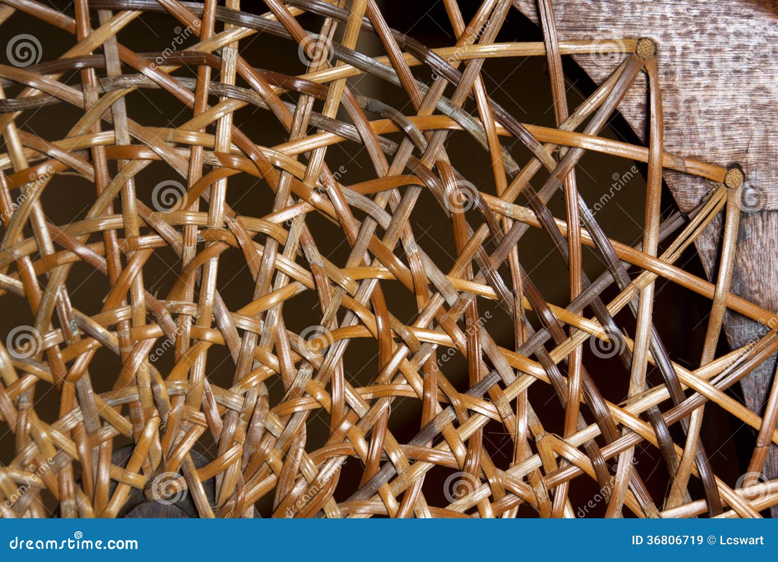 Abstract Closeup of Patterns and Textures on Wicker Weave on C Stock ...